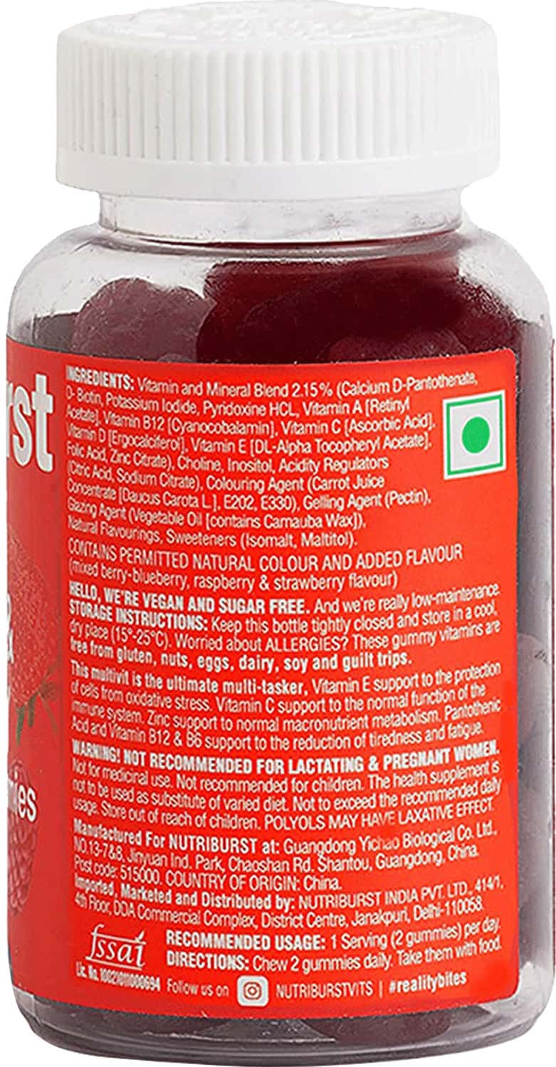 Buy NUTRIBURST HEALTH & VITALITY MULTIVITAMINS & BIOTIN|NATURAL MIXED ...