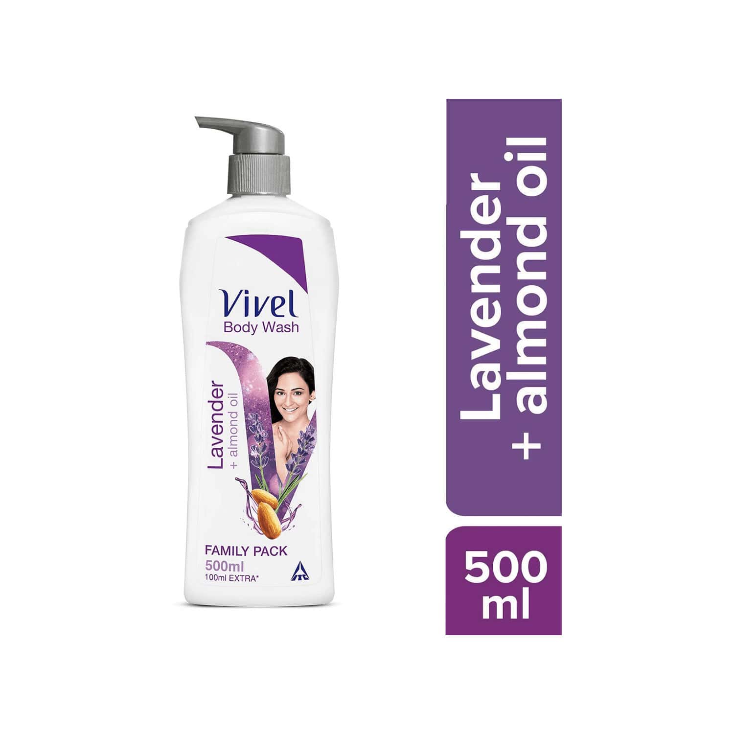 Buy Vivel Lavender And Almond Oil Body Wash Bottle Of 500 Ml Online ...