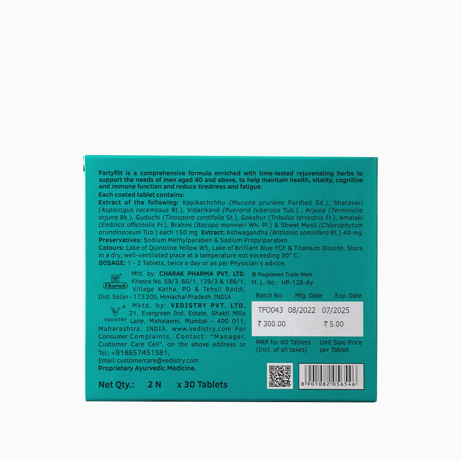 Buy FORTYFITT MAN TAB 60 Online & Get Upto 60% OFF at PharmEasy