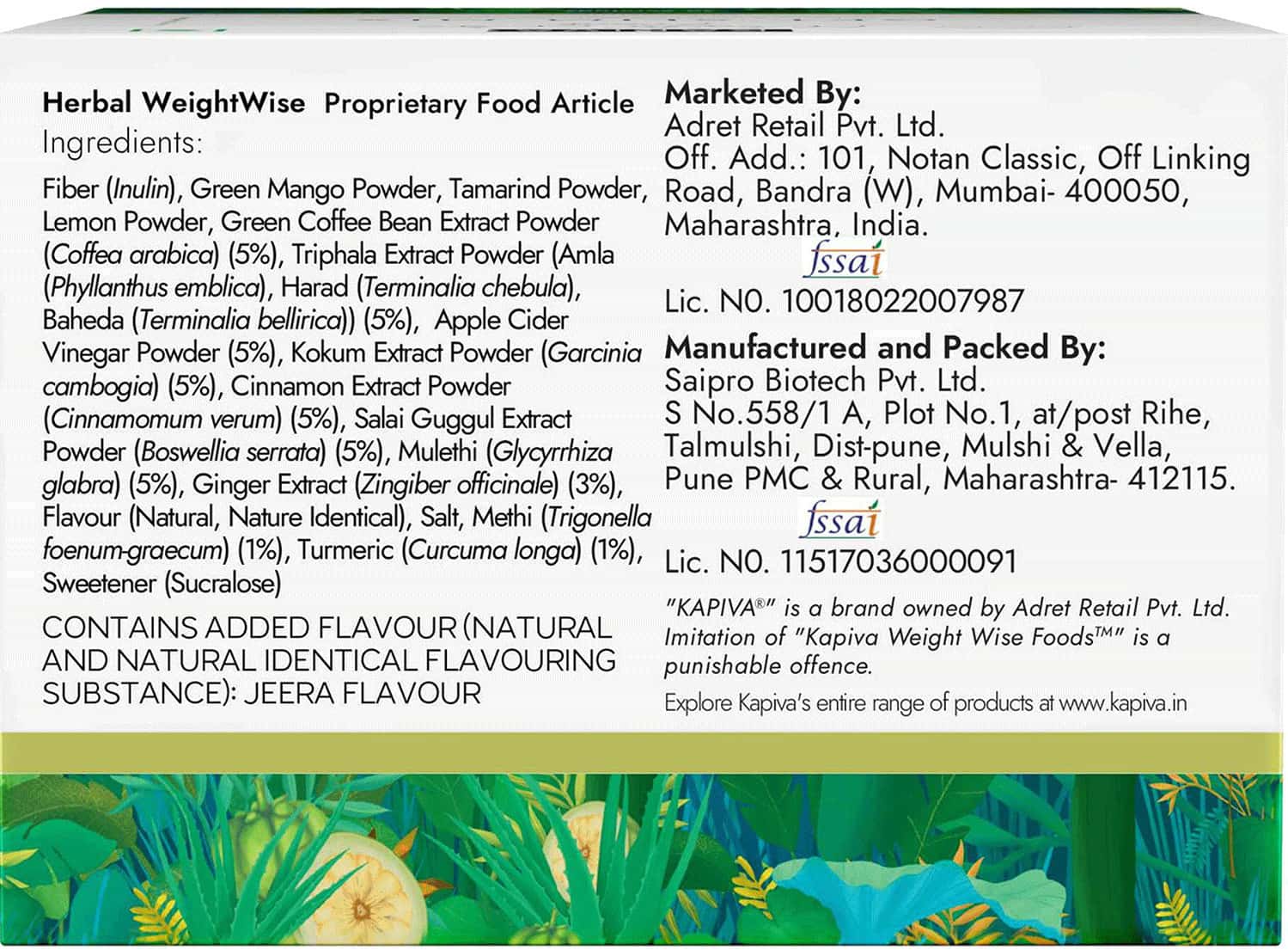 Buy KAPIVA GET SLIM MIX (150 GMS) | BLEND OF 10 WEIGHT-MANAGEMENT HERBS ...