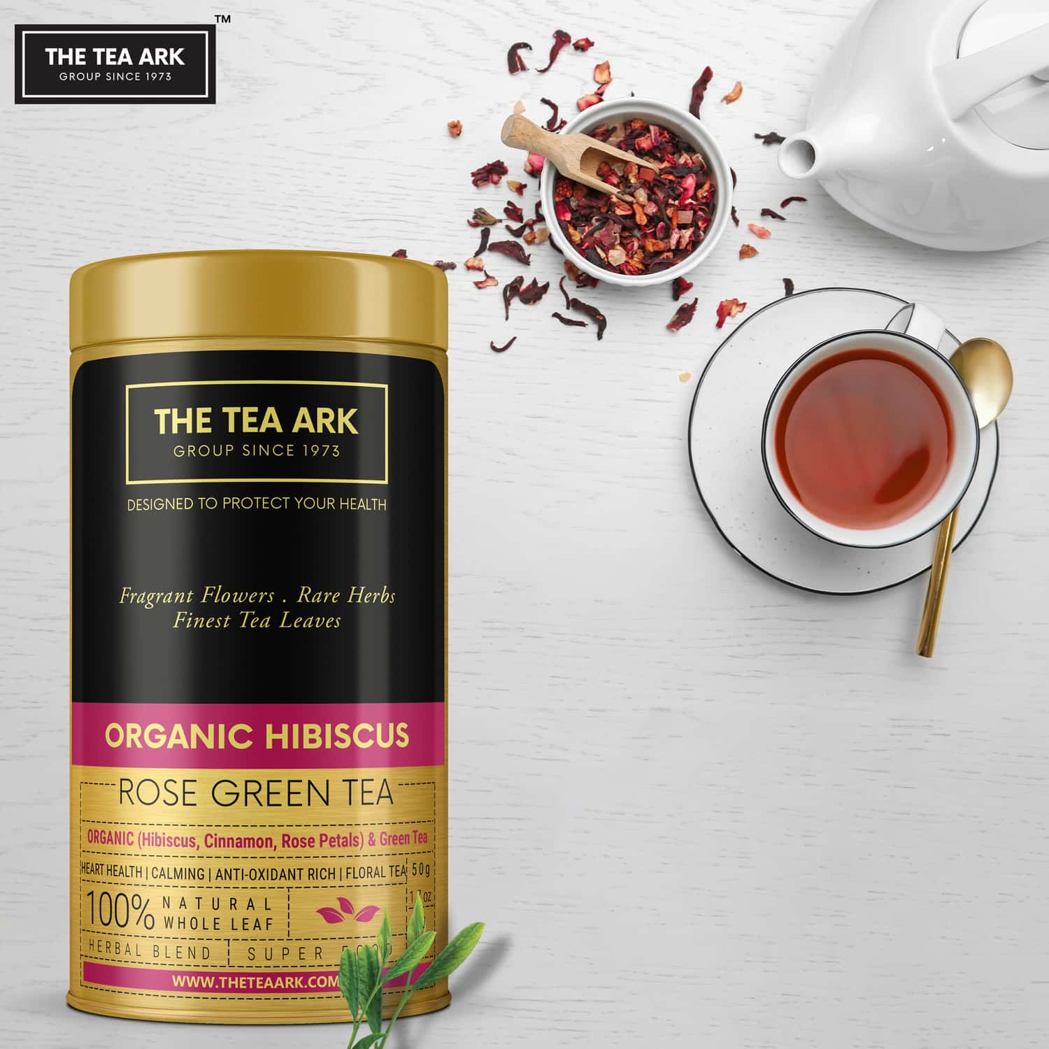 Buy THE TEA ARK ORGANIC HIBISCUS TEA CINNAMON AND ROSE PETALS ...