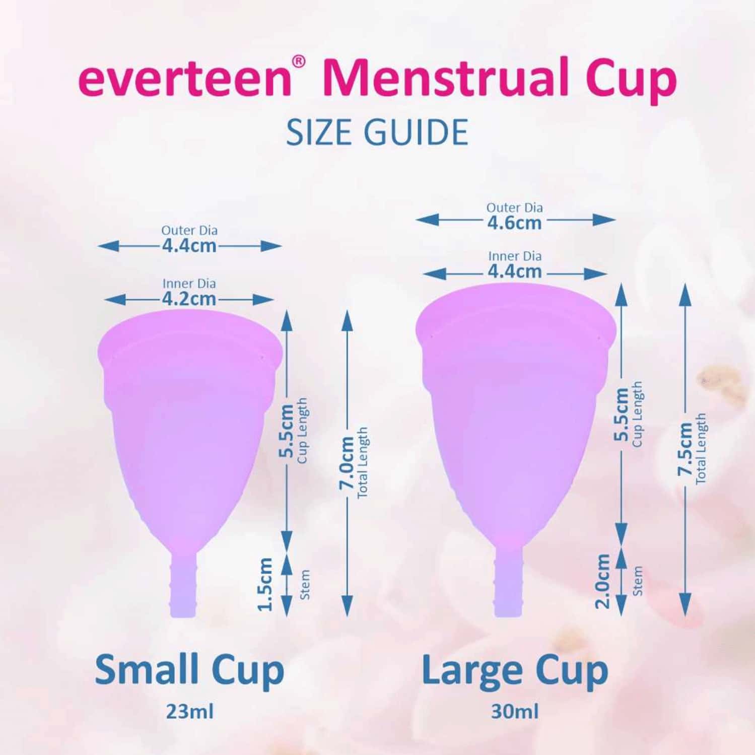 Buy EVERTEEN SMALL MENSTRUAL CUP FOR PERIODS IN WOMEN - 1 PACK (23ML ...