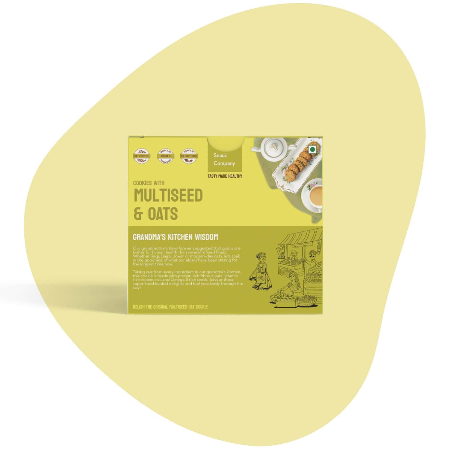 Buy THE SNACK COMPANY MULTI SEED OAT COOKIES - 210GM Online & Get Upto ...