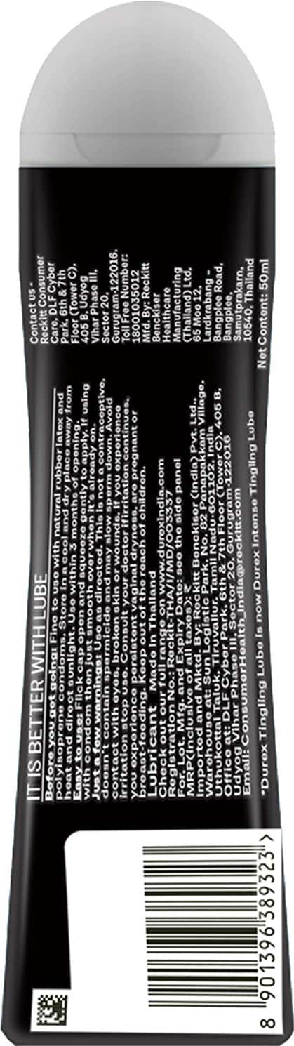 Buy DUREX INTENSE TINGLING LUBE LUBRICANT GEL FOR MEN & WOMEN - 50ML ...