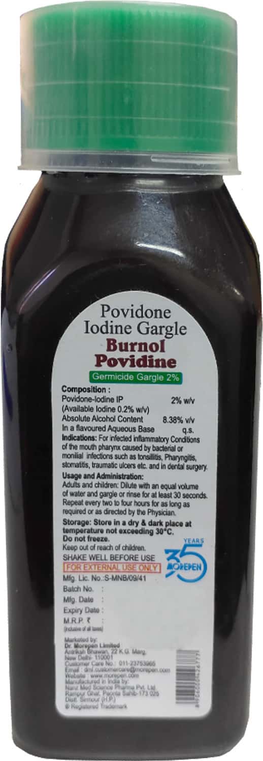 Buy DR. MOREPEN PROVIDONE IODINE GARGLE WITH MINT FLAVOUR - 50ML Online ...