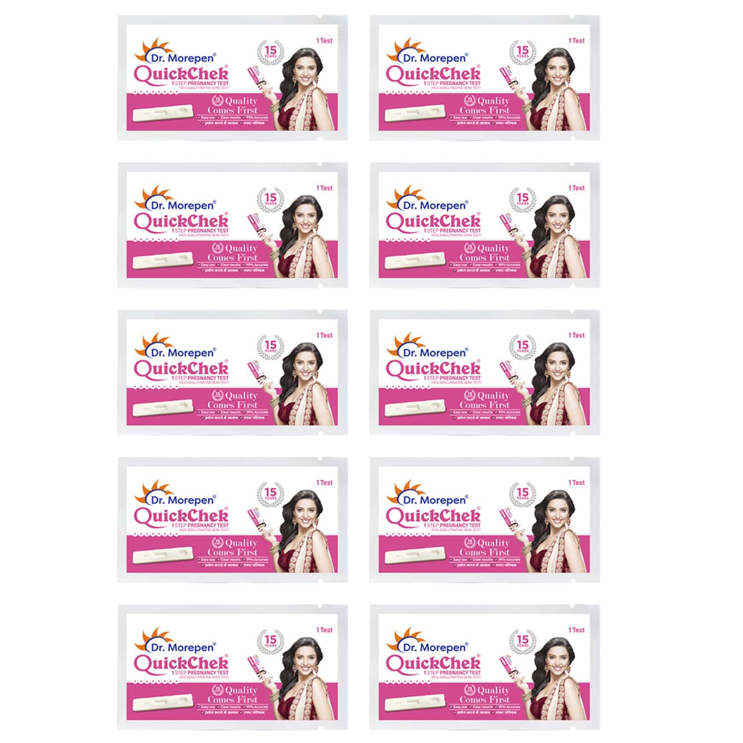 Buy DR. MOREPEN PREGNANCY KIT PREGNANCY TEST KIT - PACK OF 10 Online ...