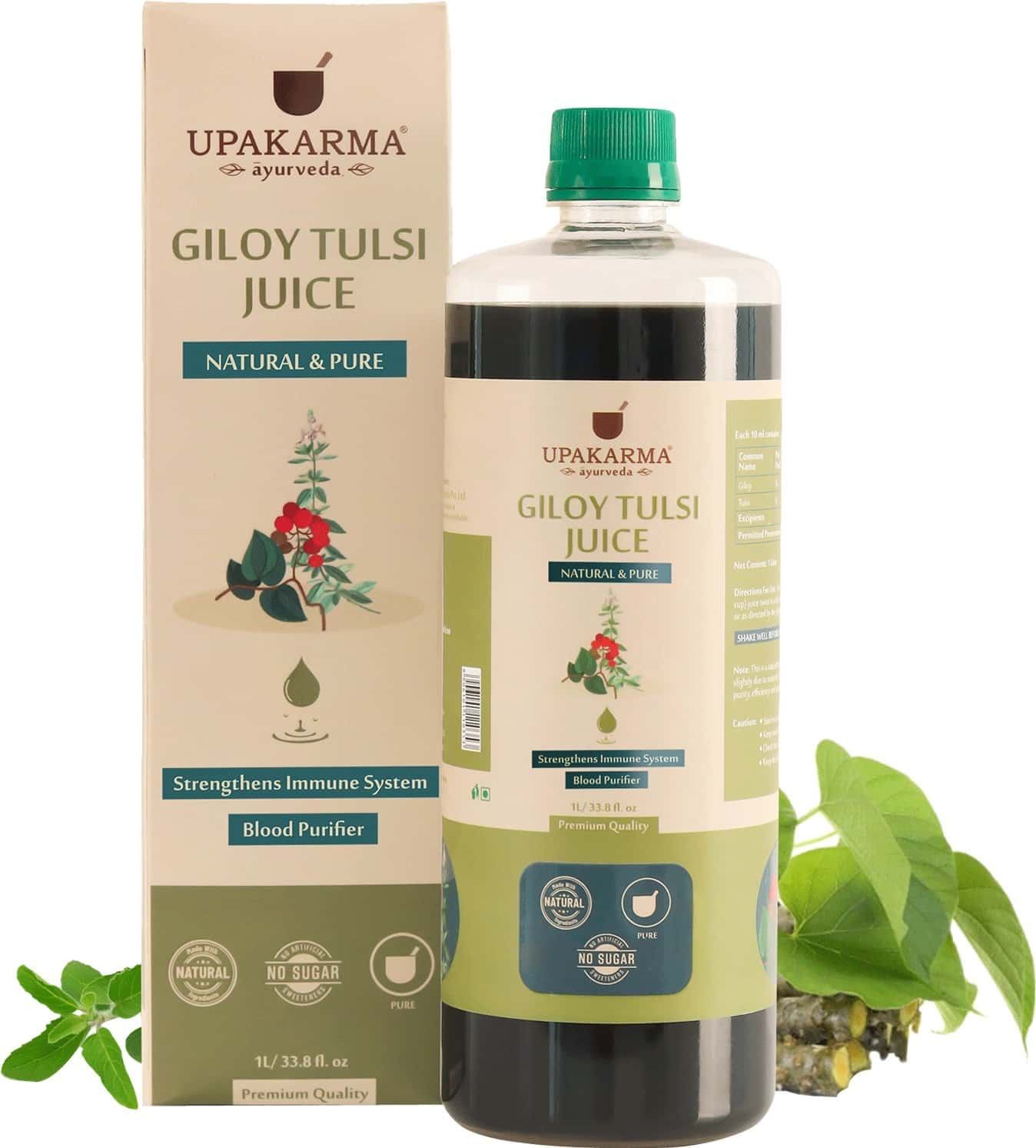 Buy EVERHERB GILOY TULSI JUICE - STRENGTHENS BODY DEFENCE SYSTEM ...