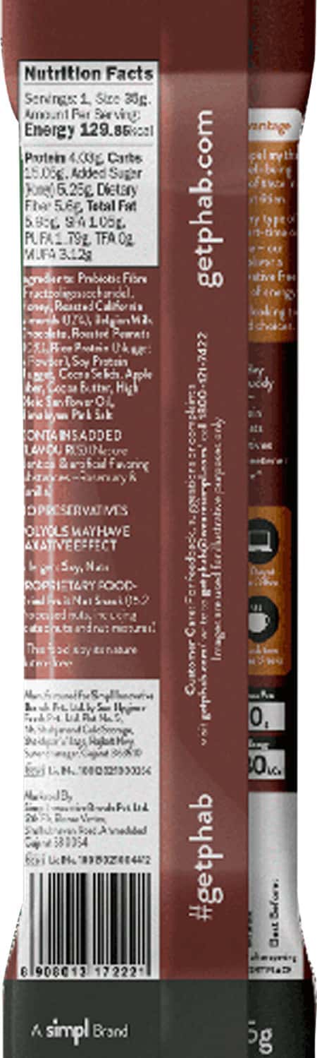 Buy PHAB ENERGY BARS ZERO TRANS FATS & GOODNESS OF HONEY: PACK OF 12X ...