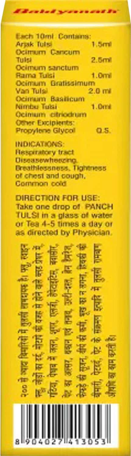 Buy BAIDYANATH PANCH(AMRIT)TULSI DROPS NATURAL IMMUNITY BOOSTER AND ...
