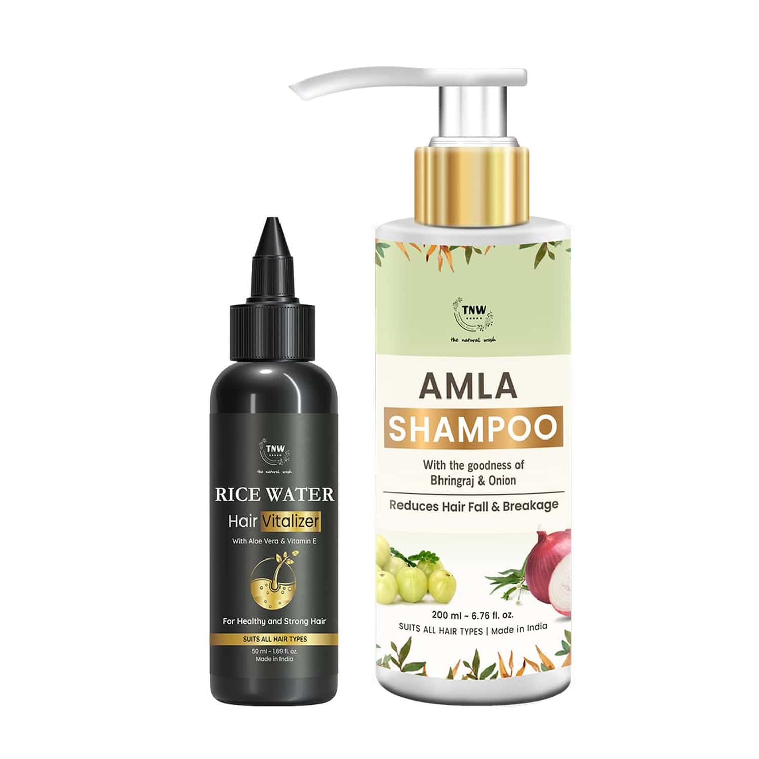 Buy TNW-THE NATURAL WASH COMBO WITH AMLA SHAMPOO AND HAIR VITALIZER ...