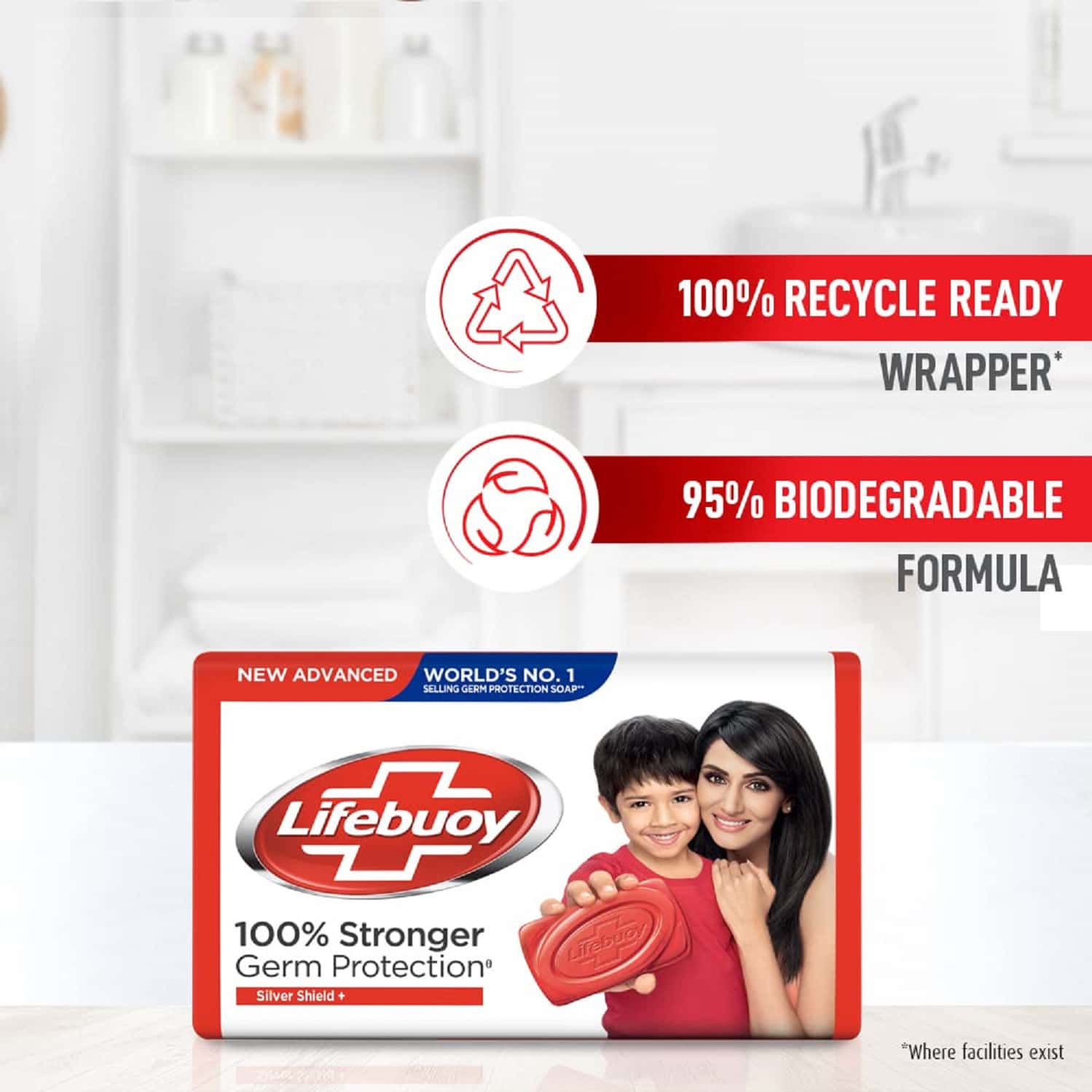 Buy LIFEBUOY TOTAL10 GERM PROTECTION BATHING SOAP(125G X 7) Online ...