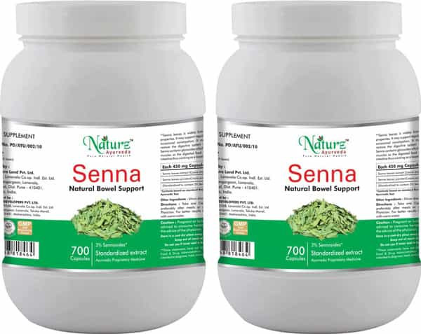 Buy NATURZ AYURVEDA SENNA CAPSULES - 700 COUNT - VALUE PACK OF 2 Online ...