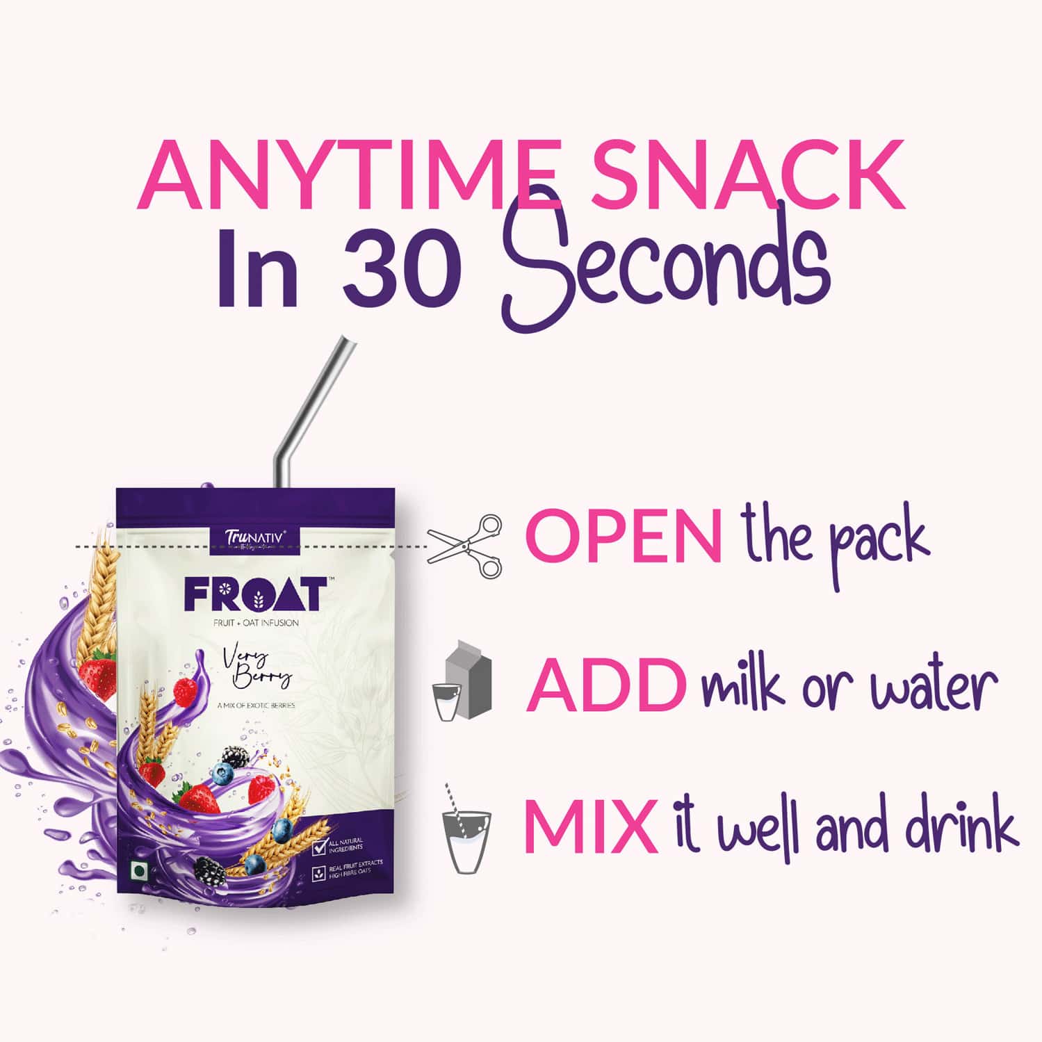 Buy FROAT VERY BERRY - OAT & FRUIT ANYTIME SNACK Online & Get Upto 60% ...