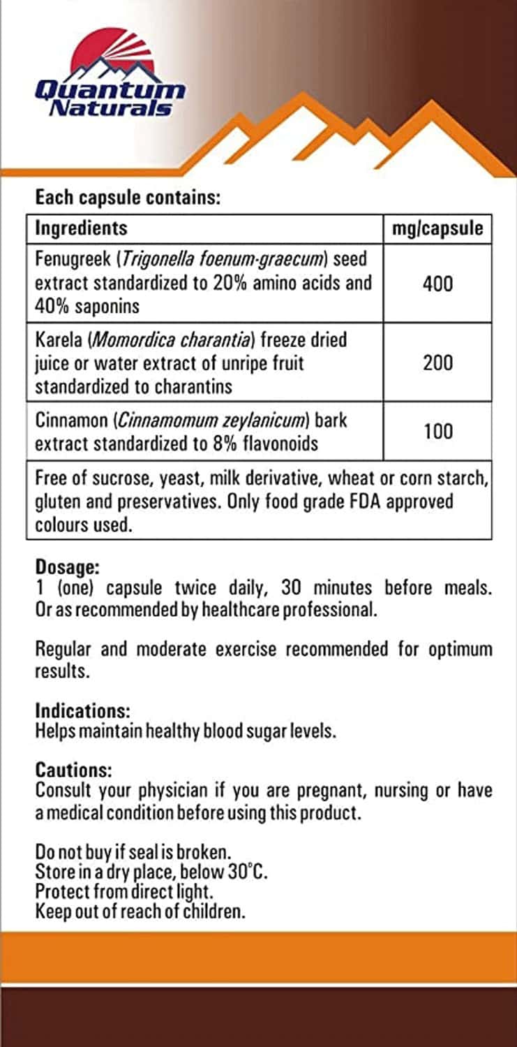 Buy QUANTUM NATURALS QUANTO DIAB FORTE CAPSULES - 60 CAPSULES Online ...