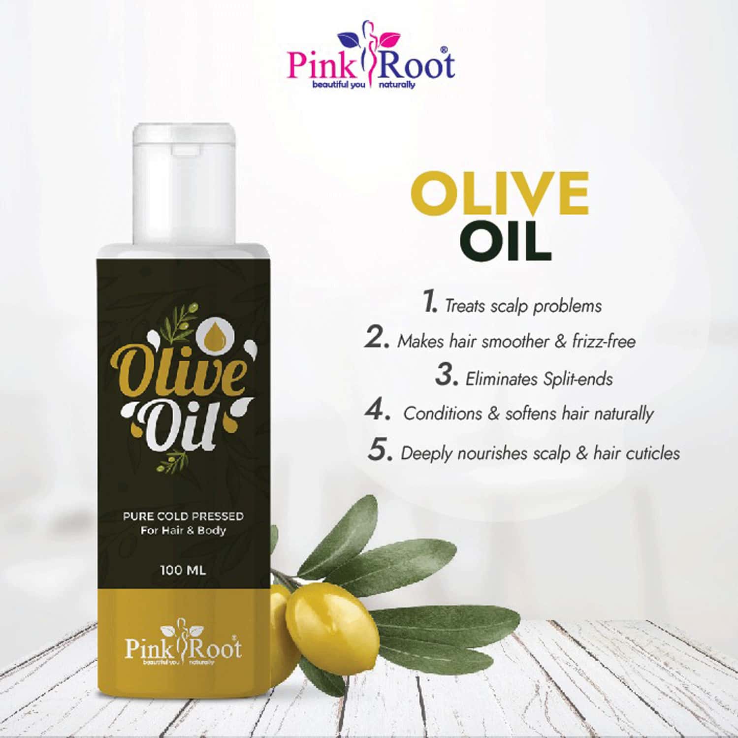Buy PINK ROOT OLIVE OIL 100ML Online & Get Upto 60% OFF at PharmEasy
