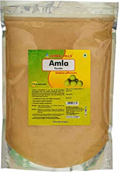 Buy HERBAL HILLS AMLA POWDER - 1 KG EMBLICA OFFICINALIS AMLAKI POWDER ...