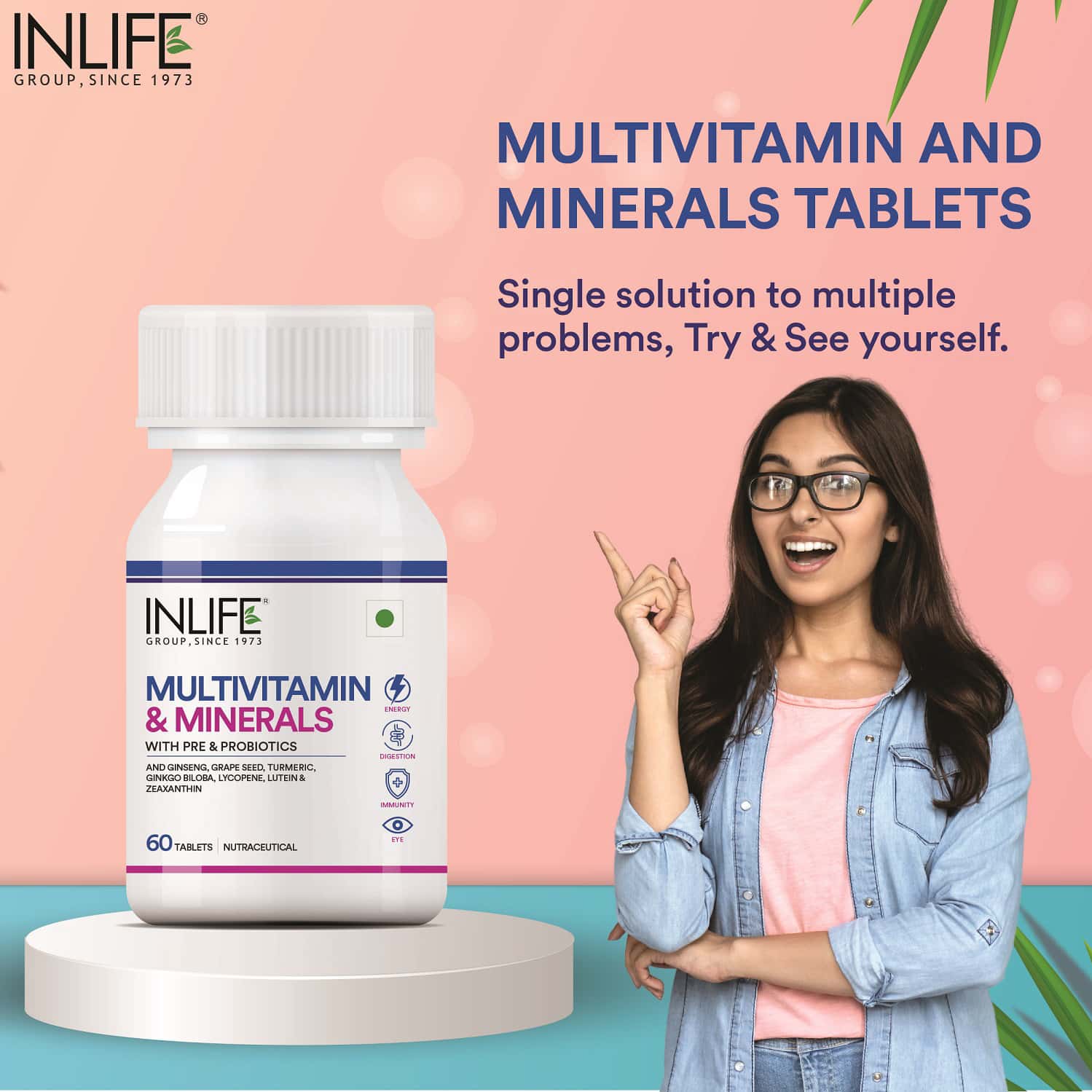Buy INLIFE MULTIVITAMIN AND MINERALS DAILY FORMULA FOR MEN WOMEN ...