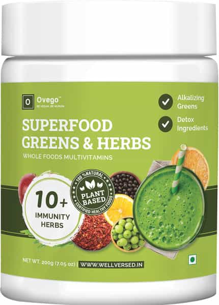 Buy OVEGO - SUPERFOOD GREENS & HERBS | WHOLEFOOD MULTIVITAMINS | 200G ...