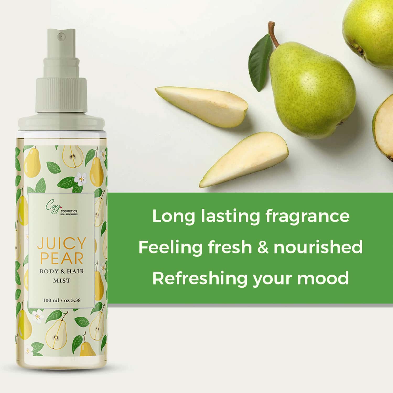 Buy CGG COSMETICS JUICY PEAR BODY MIST - 100ML Online & Get Upto 60% OFF at PharmEasy