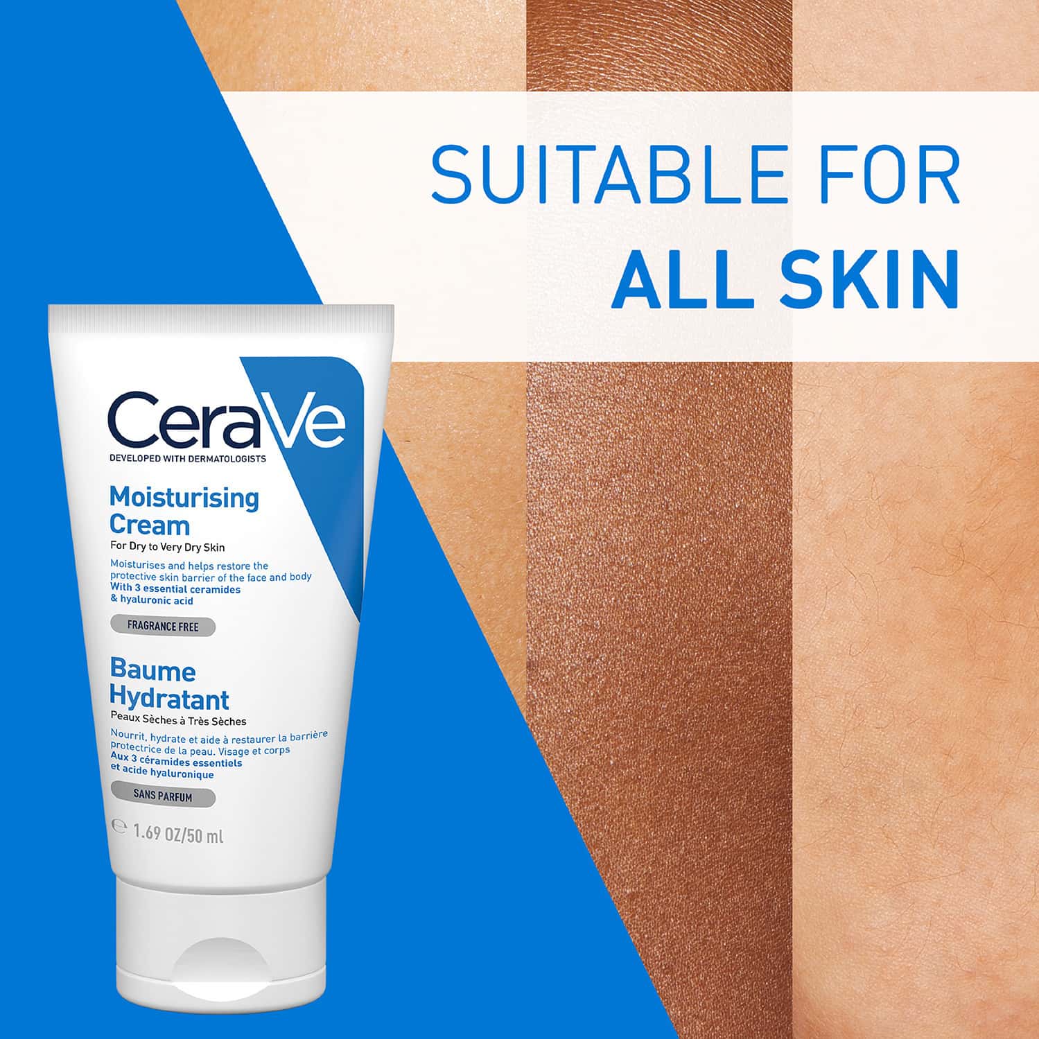 Buy CERAVE MOISTURIZING CREAM FOR DRY TO VERY DRY SKIN - 50ML Online ...