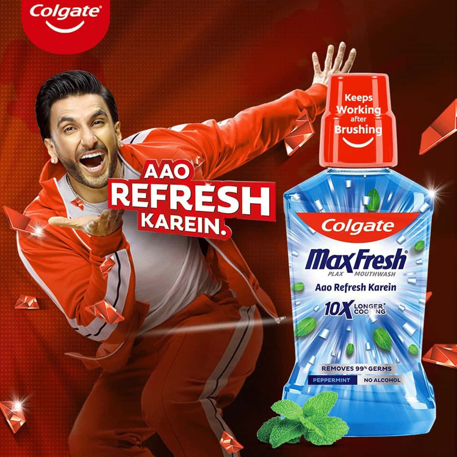 Buy COLGATE MAXFRESH PLAX MOUTH WASH PEPPERMINT, BOTTLE OF 500ML Online ...