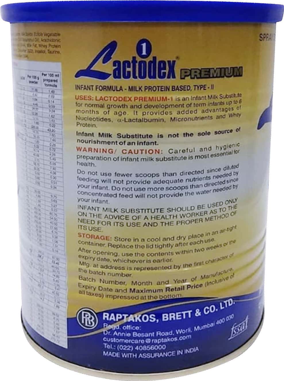 Buy LACTODEX PREMIUM 1 POWDER 400 G Online & Get Upto 60% OFF at PharmEasy