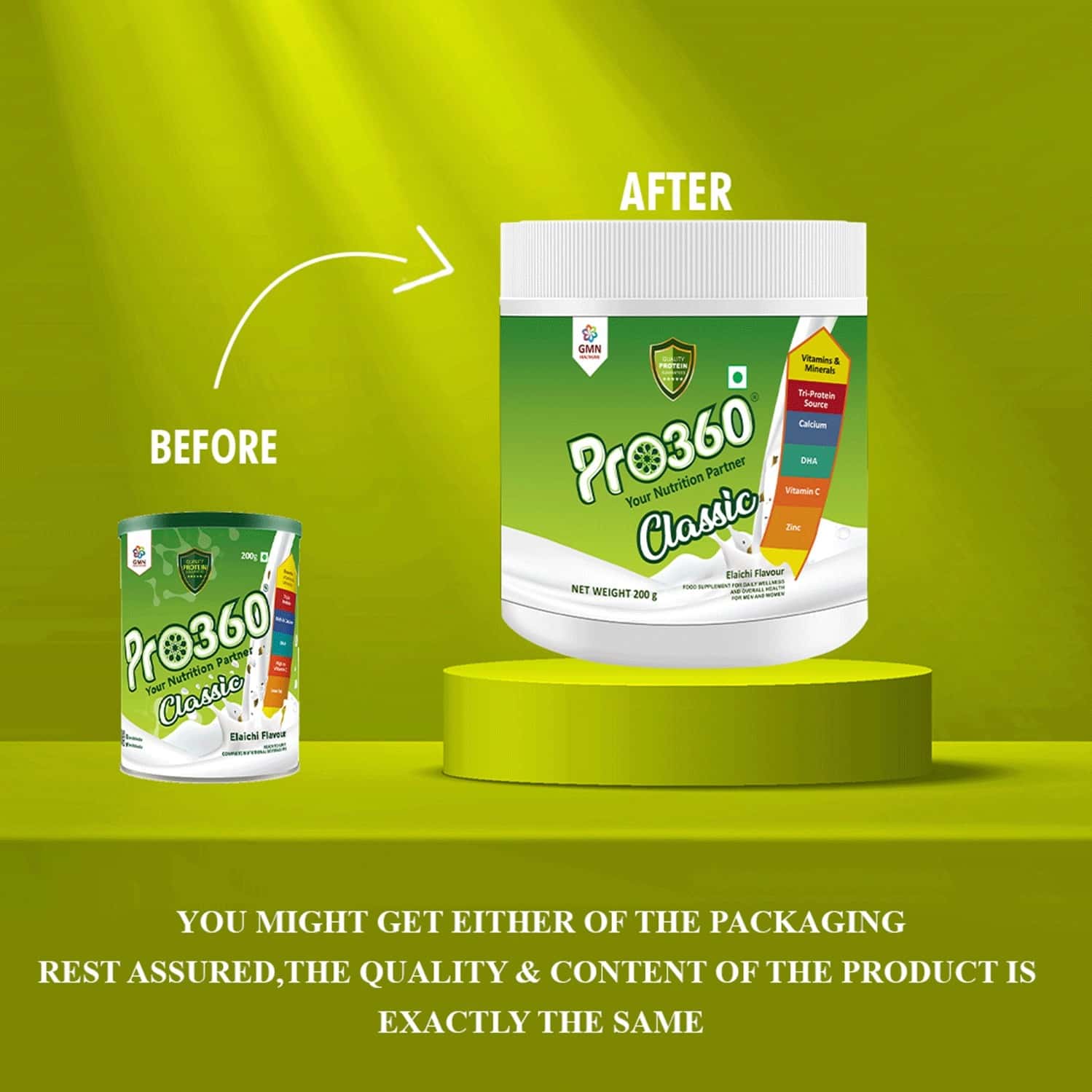 Buy PRO360 CLASSIC ELAICHI NUTRITIONAL PROTEIN SUPPLEMENT POWDER JAR OF ...