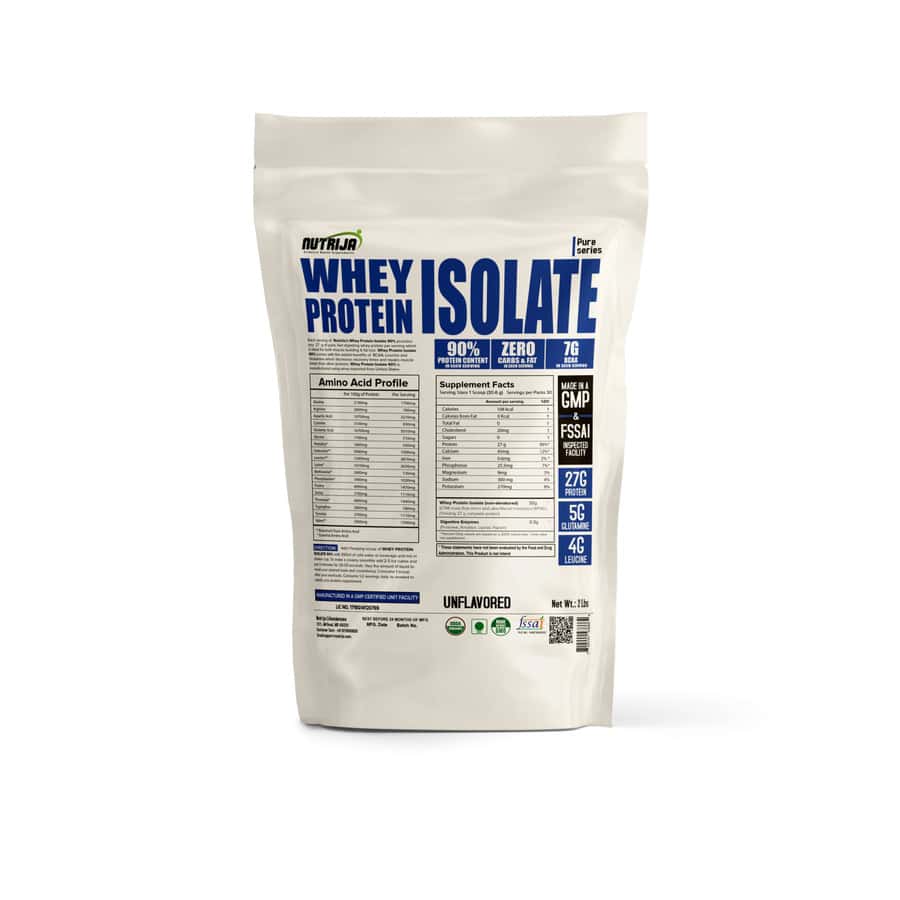 Buy NUTRIJA WHEY PROTEIN ISOLATE 90% FAST DIGESTING PROTEIN, WITH ZERO ...