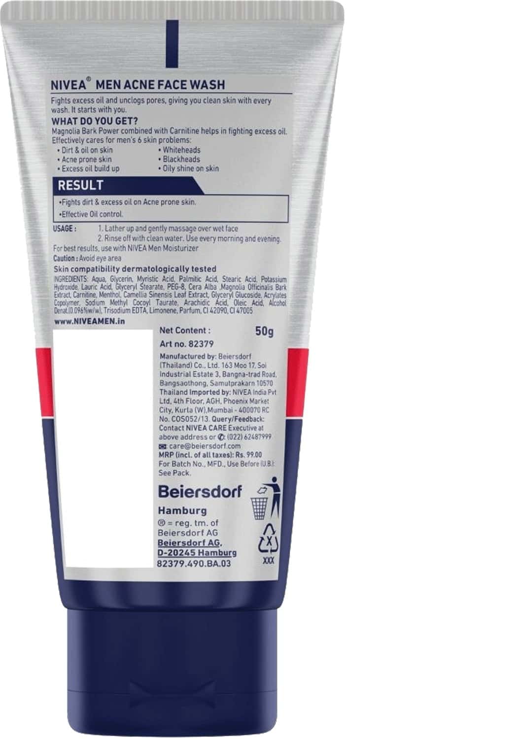 Buy NIVEA ACNE FACE WASH - 50 G Online & Get Upto 60% OFF at PharmEasy