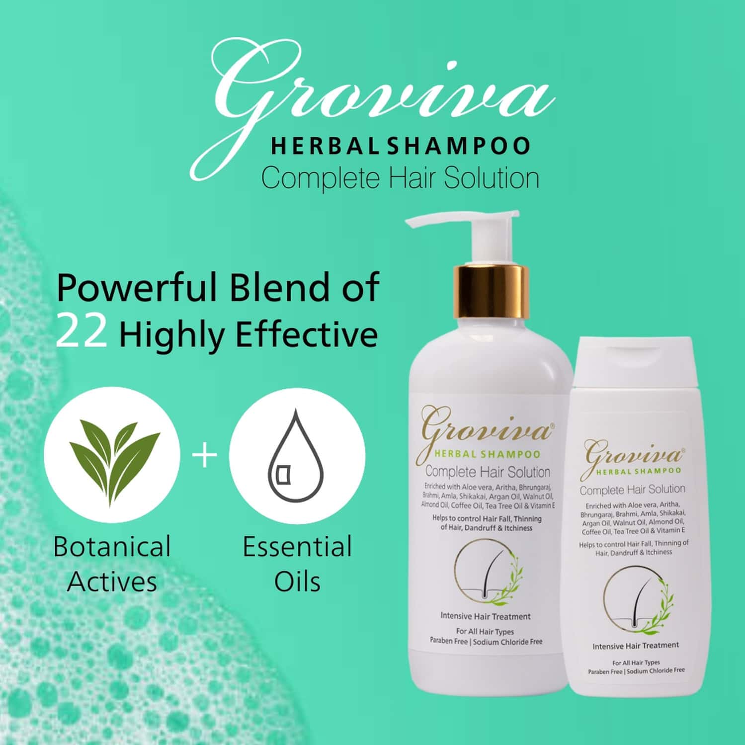 Buy GROVIVA HERBAL SHAMPOO REDUCES 300 ML | REDUCES HAIR FALL, DANDRUFF ...
