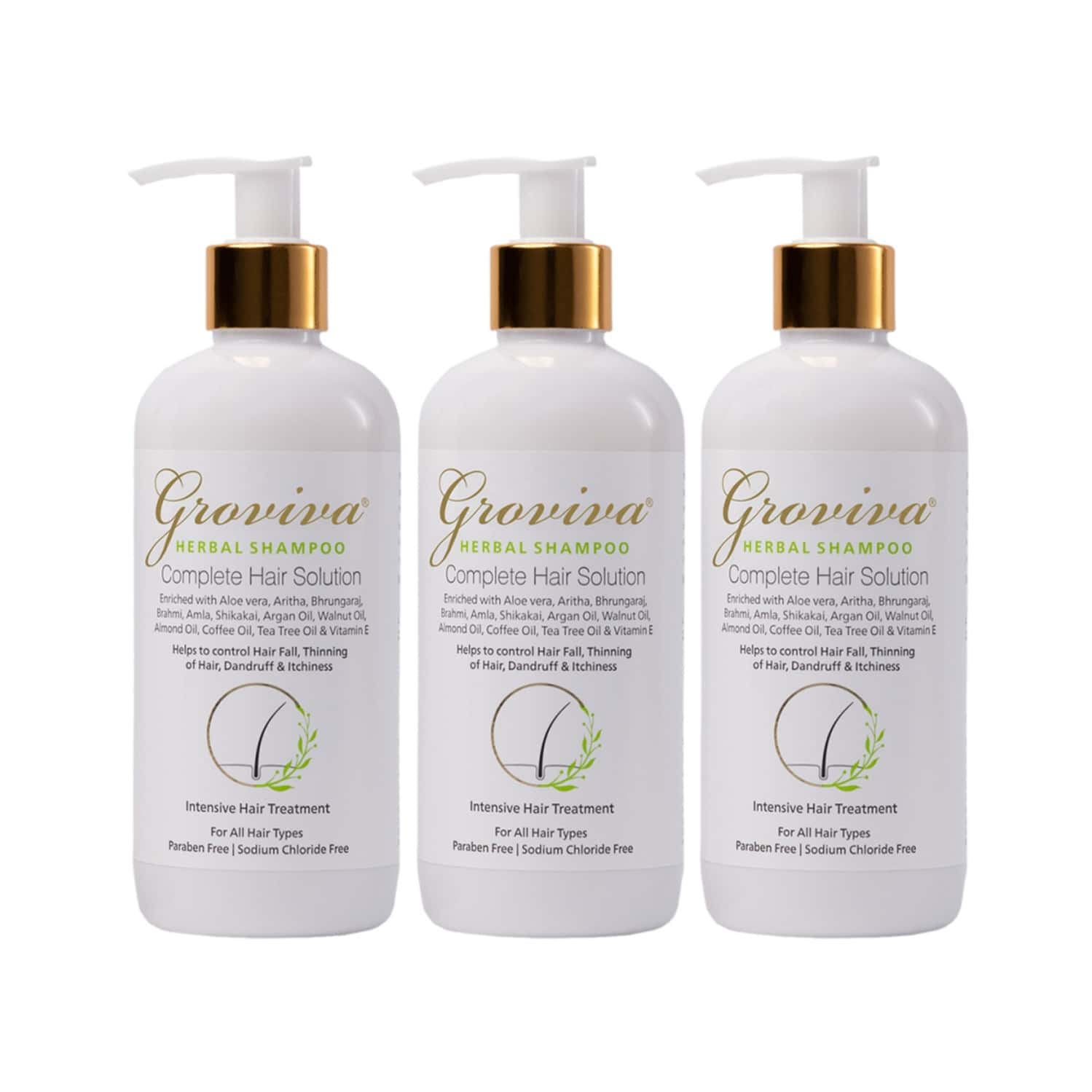 Buy GROVIVA HERBAL SHAMPOO REDUCES 300 ML | REDUCES HAIR FALL, DANDRUFF ...