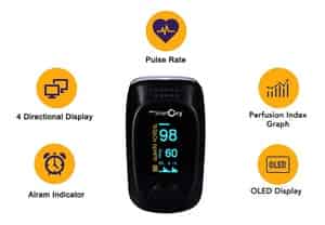 Buy BPL SMART OXY FINGER TIP PULSE BLACK OXIMETER (BLACK) Online & Get ...