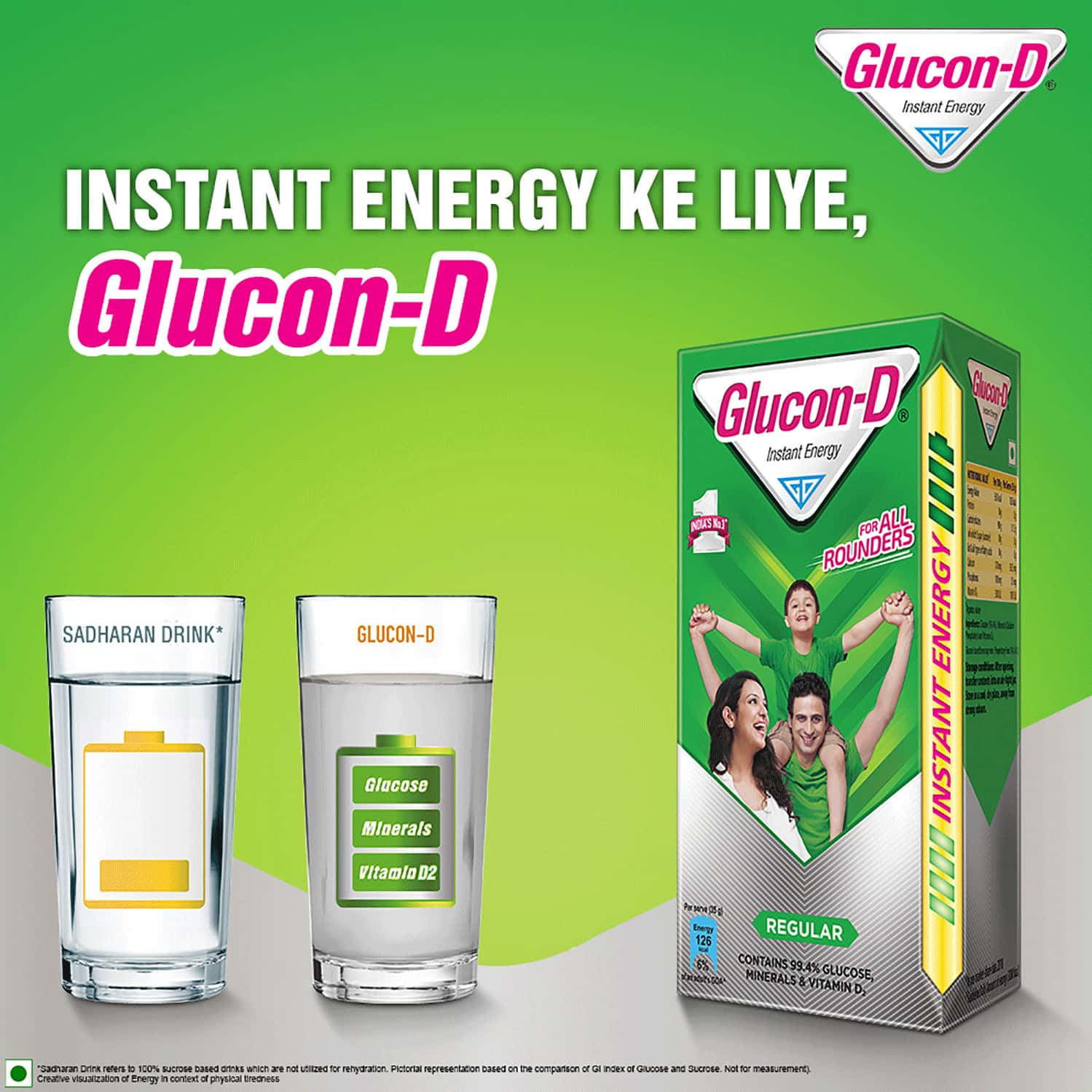Buy GLUCON-D INSTANT ENERGY HEALTH DRINK REGULAR - 1KG REFILL Online & Get Upto 60% OFF at PharmEasy