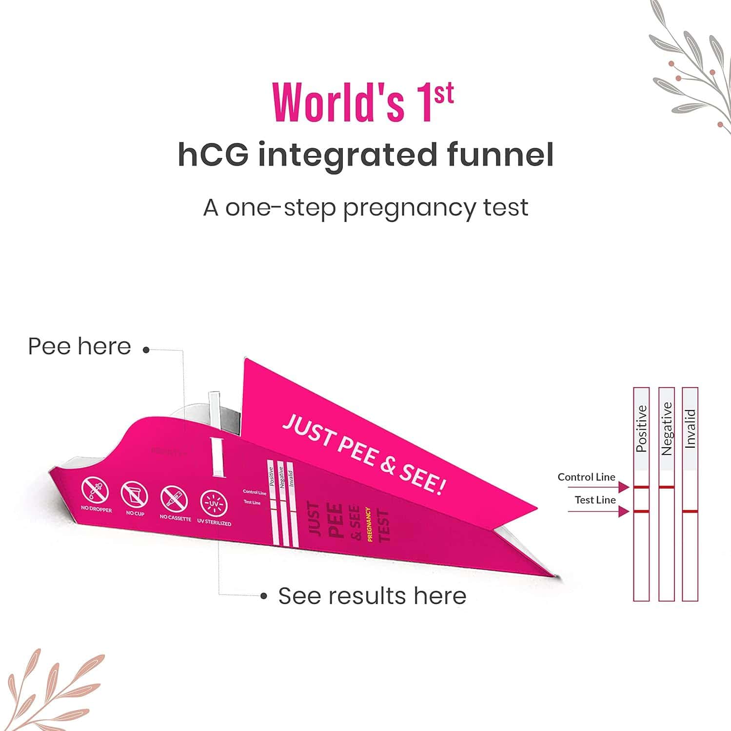 Buy PEE BUDDY PREGRX PREGNANCY TEST STRIPS IN FUNNEL - 3 FUNNELS Online ...
