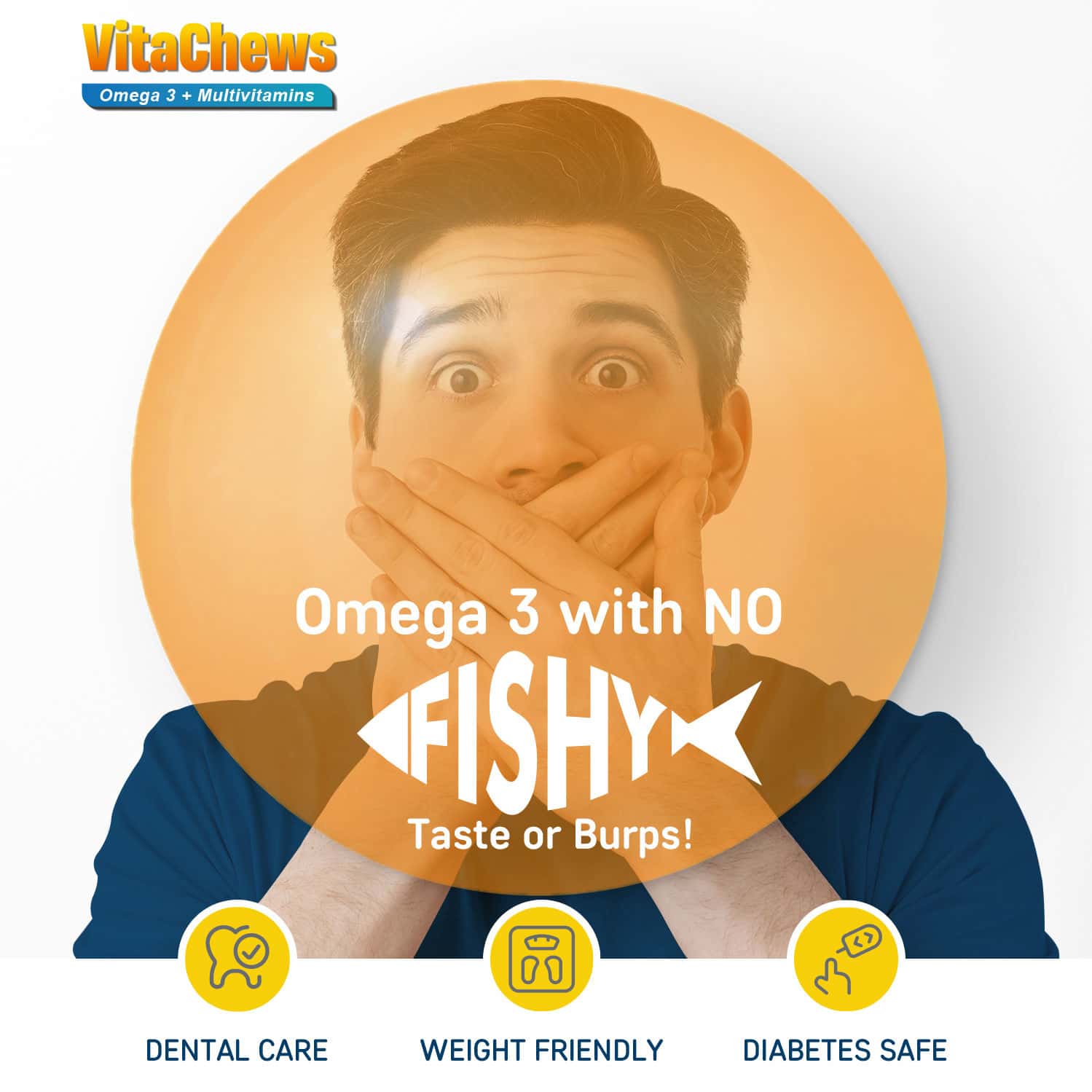 Buy QUARANT VITACHEWS OMEGA 3 FISH OIL + MULTIVITAMIN FOR MEN & WOMEN ...