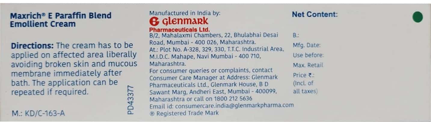 Buy MAXRICH E CREAM 100 G Online & Get Upto 60% OFF at PharmEasy