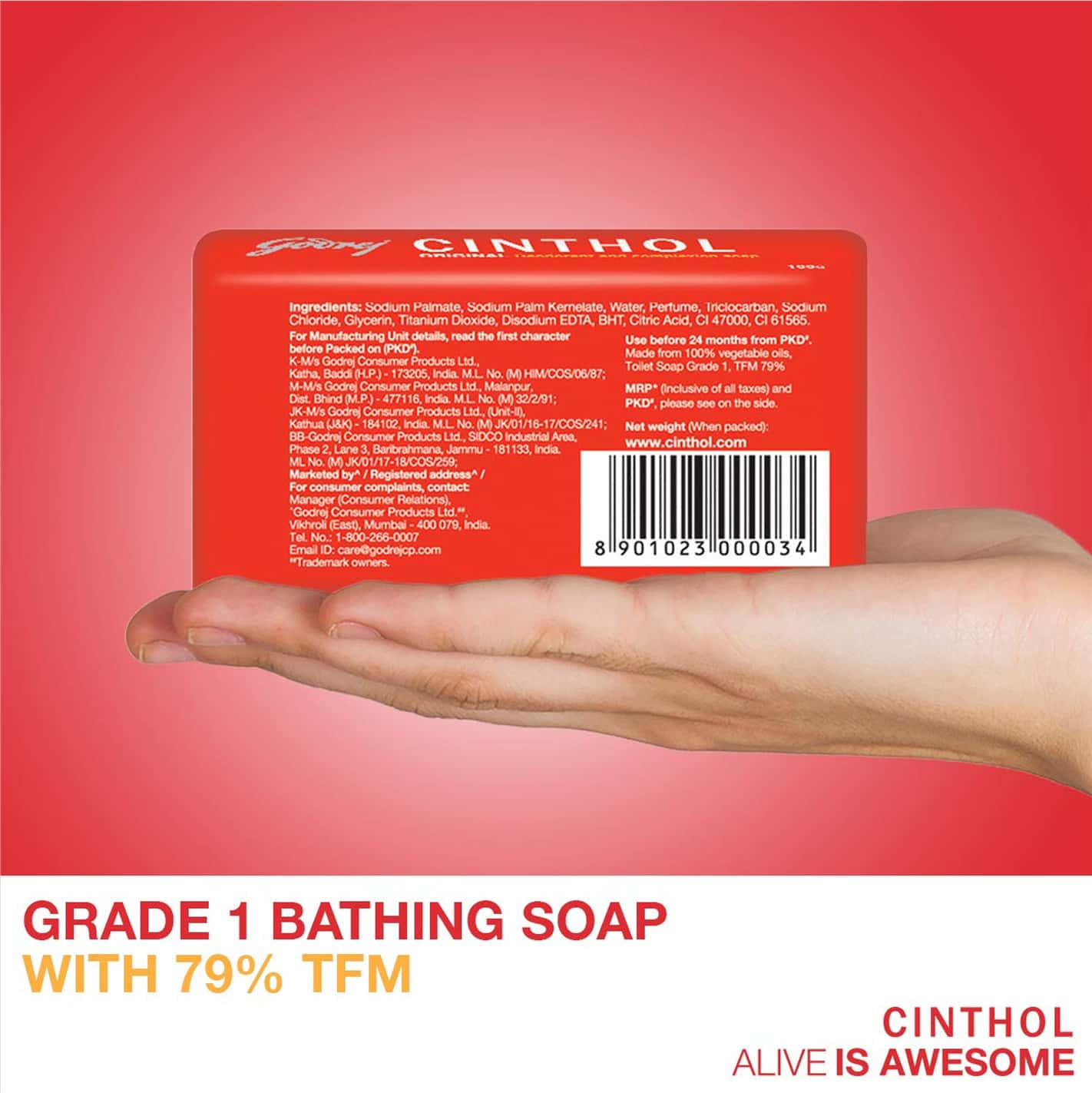 Buy CINTHOL ORIGINAL SOAP 100 GM Online & Get Upto 60% OFF at PharmEasy