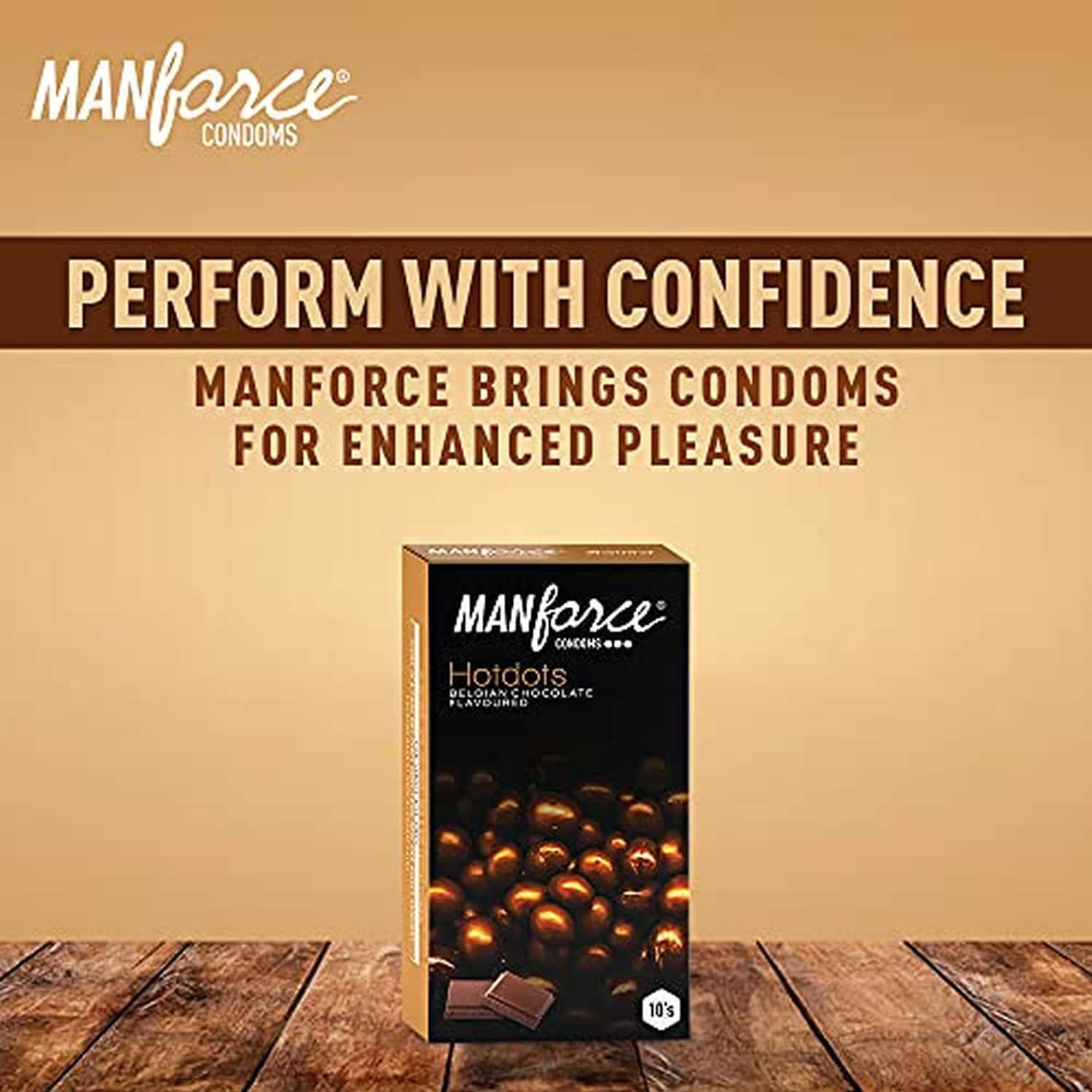 Buy MANFORCE PREMIUM HOTDOTS BELGIAN CHOCOLATE CONDOMS WITH BIGGER DOTS ...