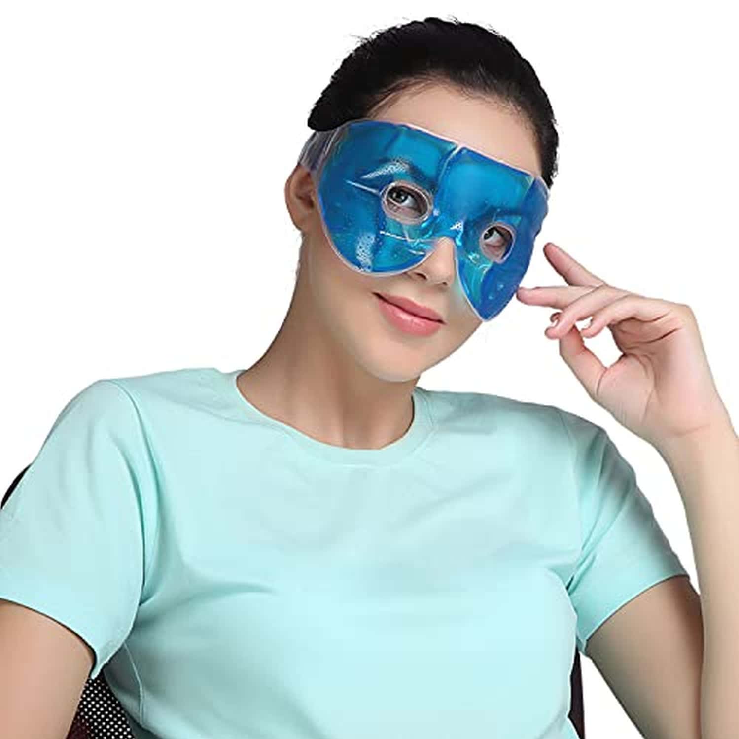Buy FLAMINGO HOT AND COLD EYES MASK FOR RELAXING, UNIVERSAL FIT, BLUE ...
