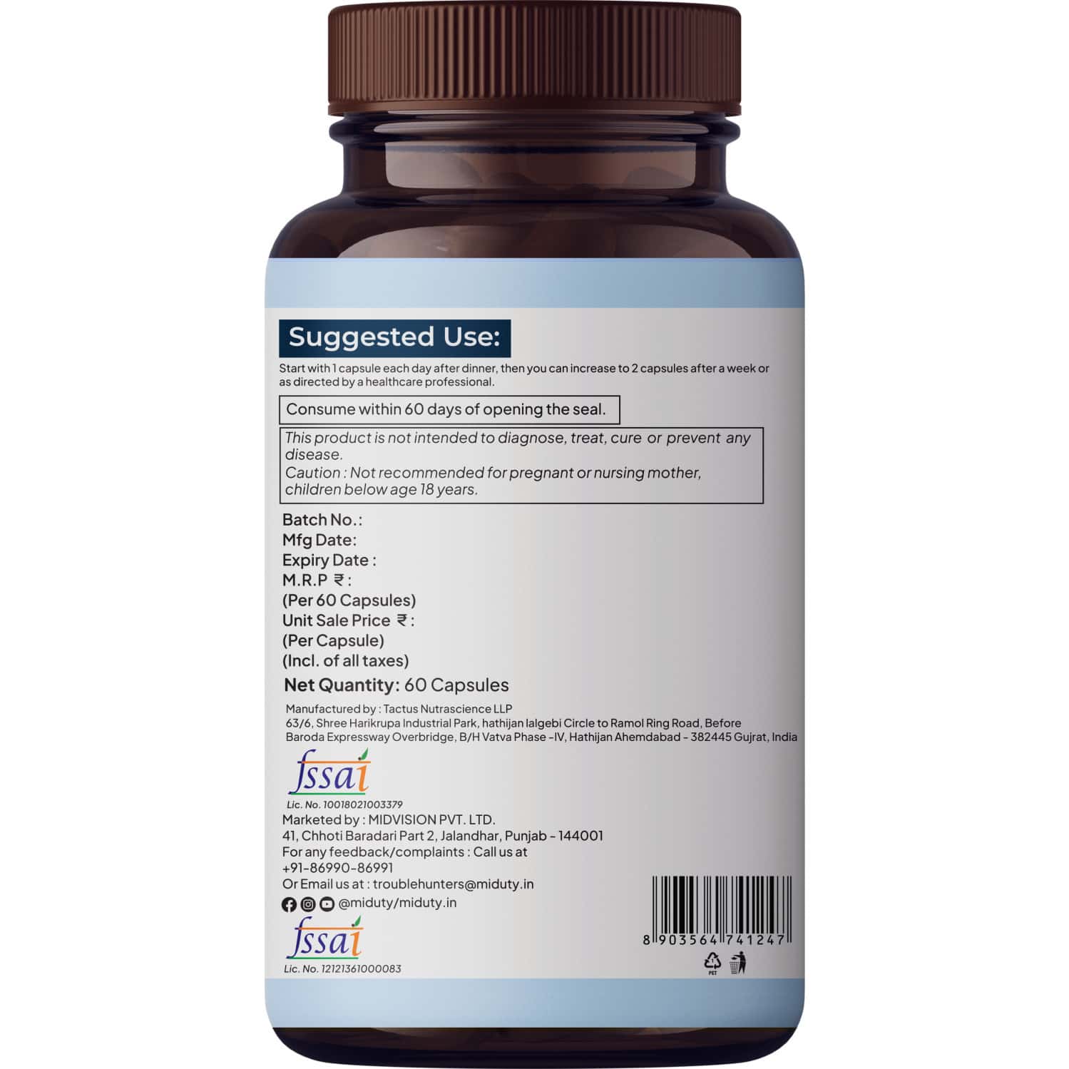 Buy MIDUTY PALAK NOTES SLEEP WELL CAPSULES -PROMOTE RESTFUL SLEEP DEEP ...