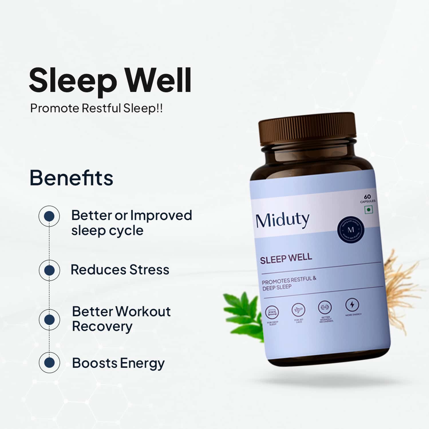 Buy MIDUTY PALAK NOTES SLEEP WELL CAPSULES -PROMOTE RESTFUL SLEEP DEEP ...