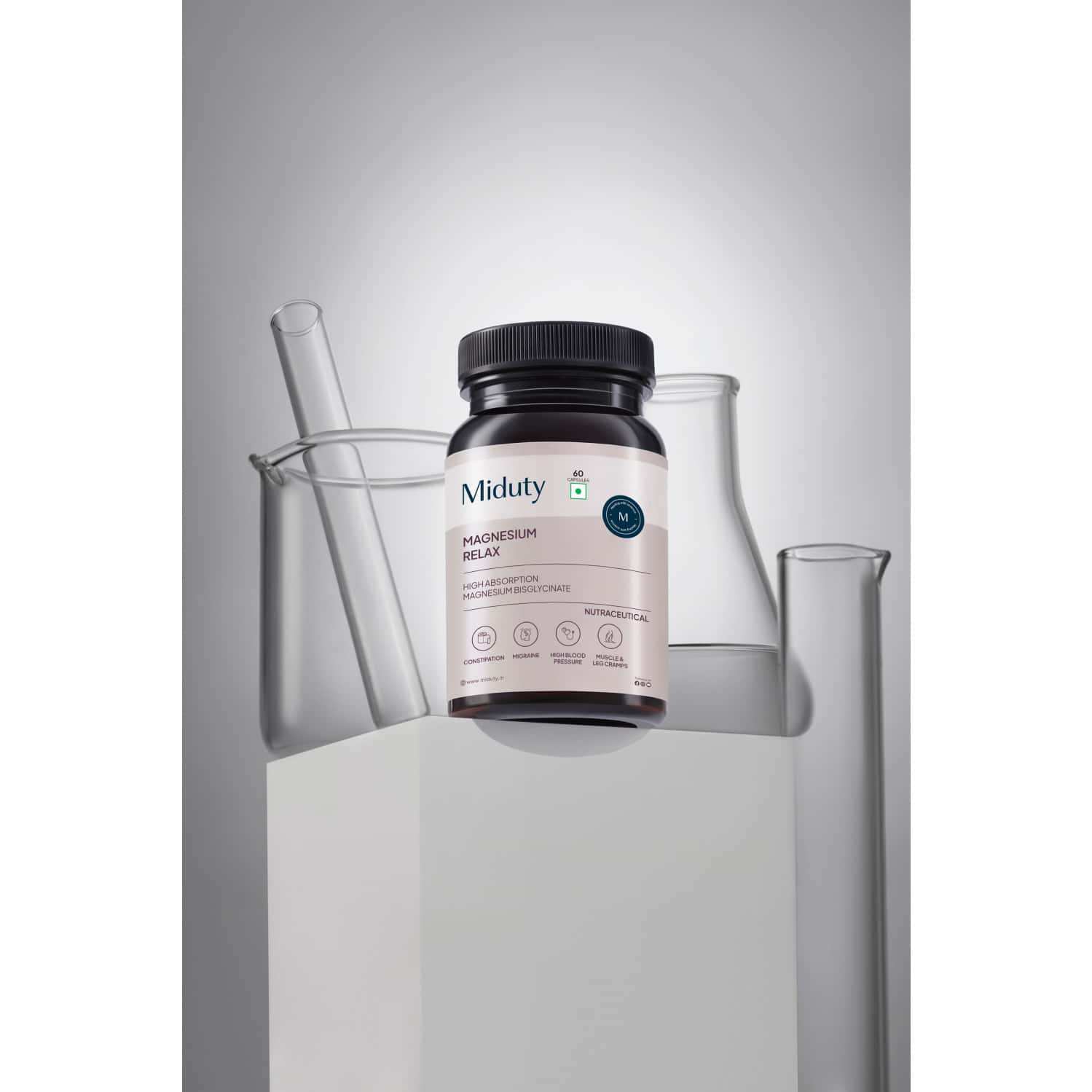 Buy MIDUTY PALAK NOTES MAGNESIUM RELAX SUPPLEMENT BISGLYCINATE MUSCLE ...