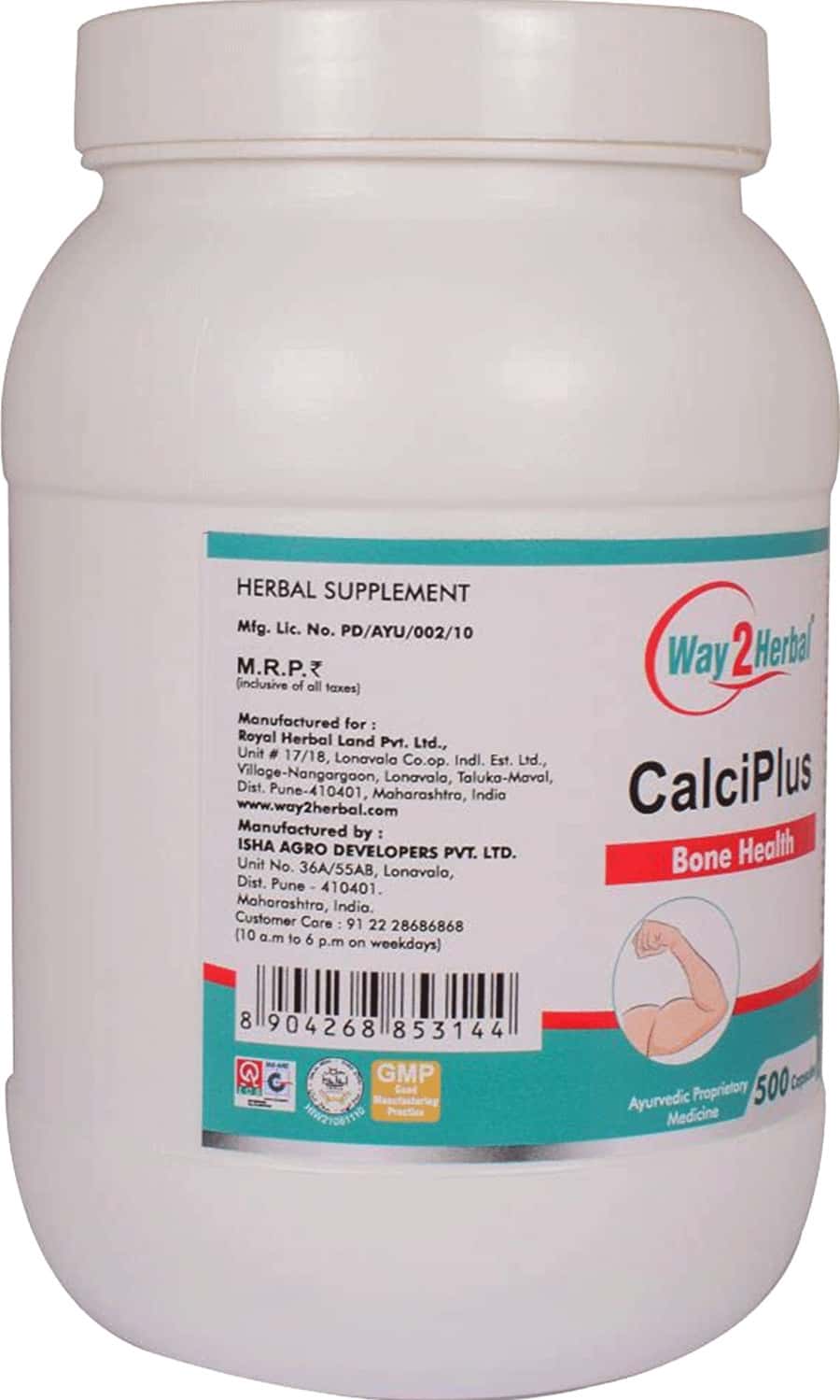 Buy WAY2HERBAL CALCIPLUS - 500 CAPSULES Online & Get Upto 60% OFF at ...