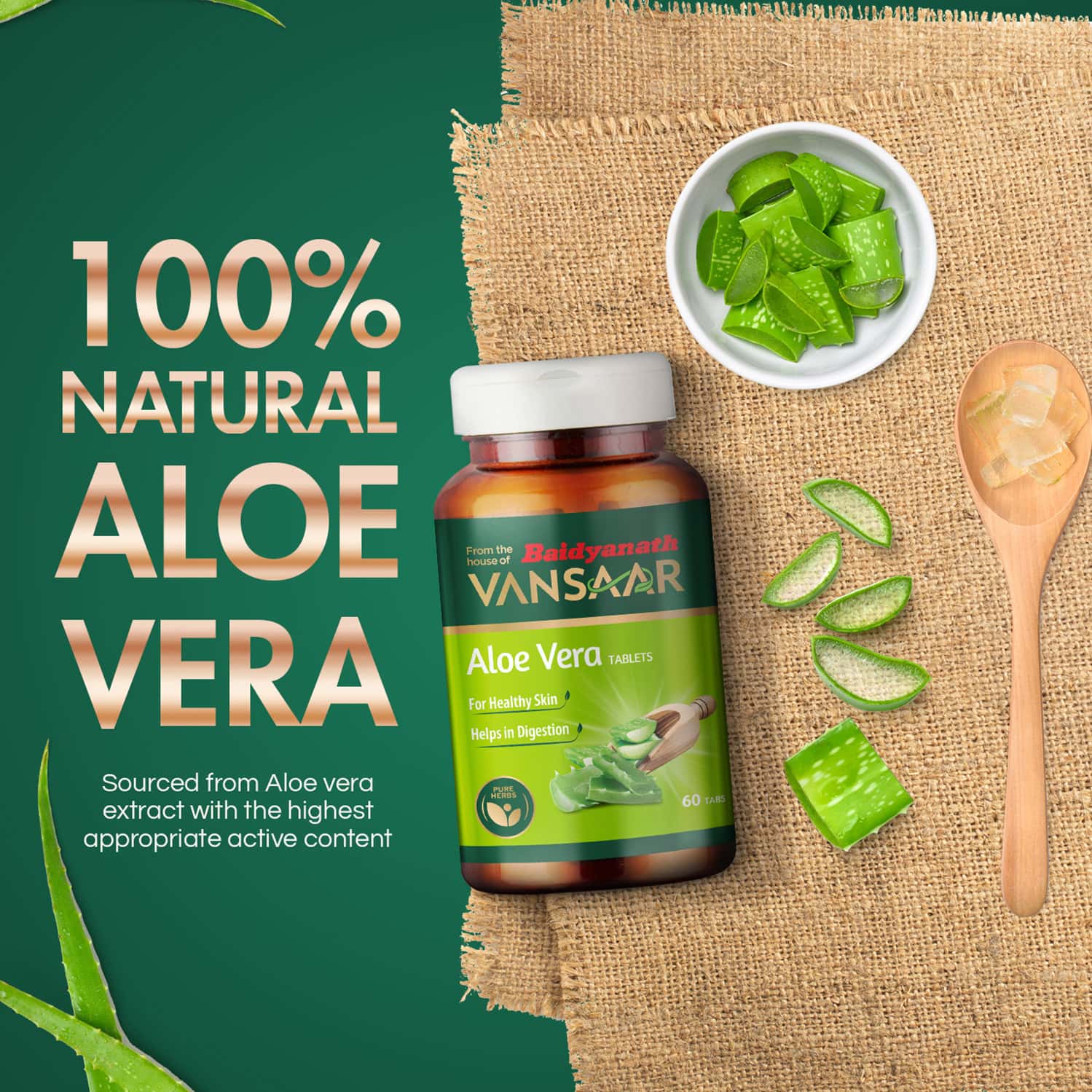 Buy VANSAAR ALOE VERA TABLETS 60 TABLET Online & Get Upto 60% OFF at ...