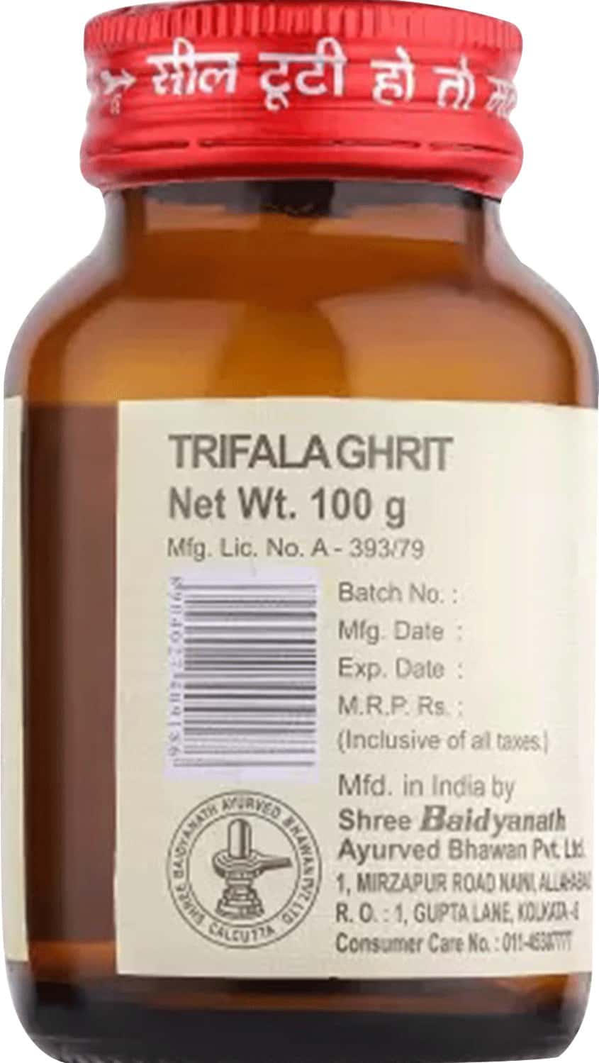 Buy BAIDYANATH TRIPHALA GHRIT HELPS IN EYE DISORDERS 100 GRAM Online ...
