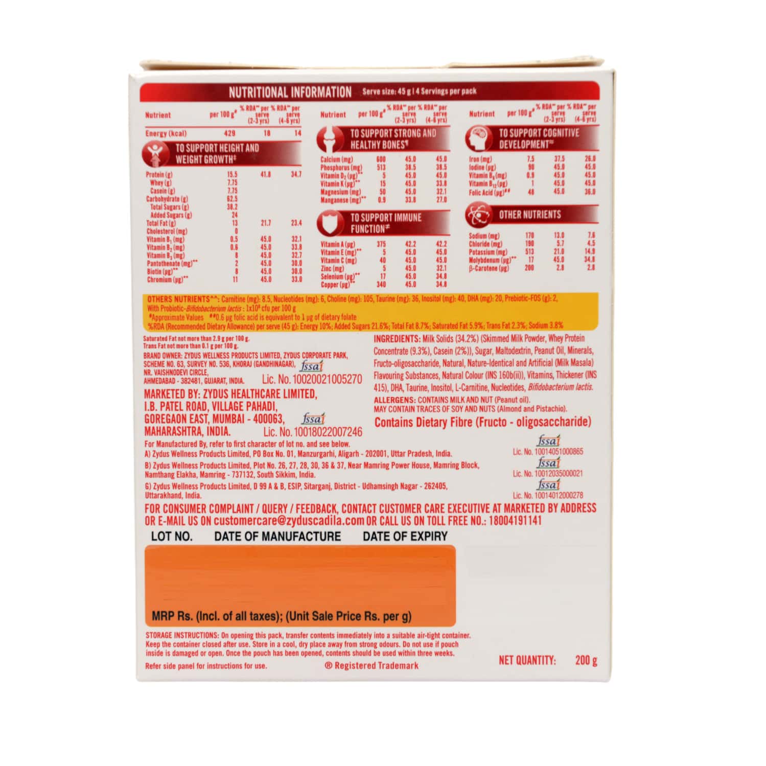 Buy NUTRIGRO BY COMPLAN BADAM KHEER FLAVOUR BOX OF 200GM Online & Get ...