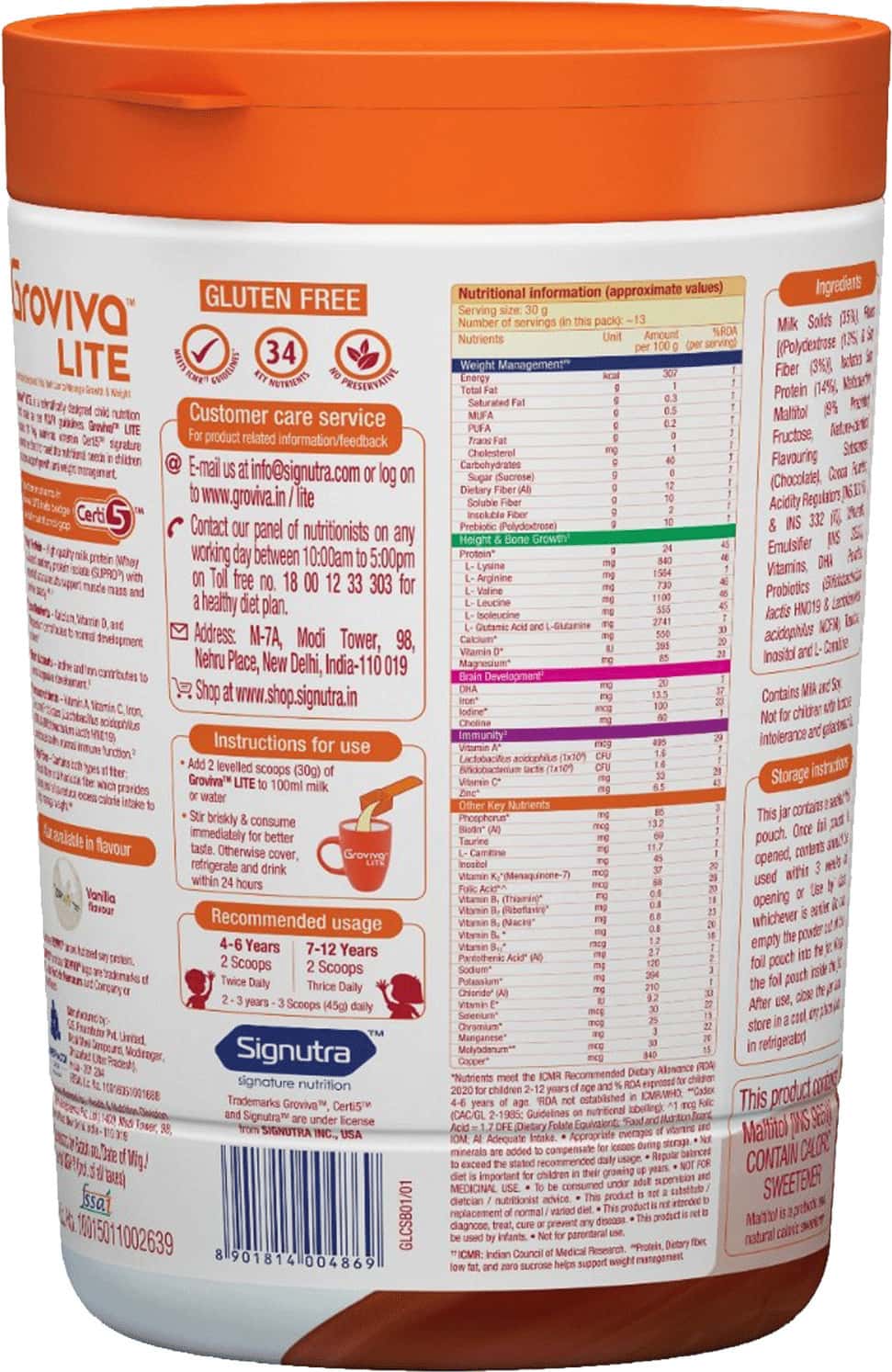 Buy GROVIVA WHOLESOME CHILD NUTRITION FOR GROWTH & DEVELOPMENT - 400G ...