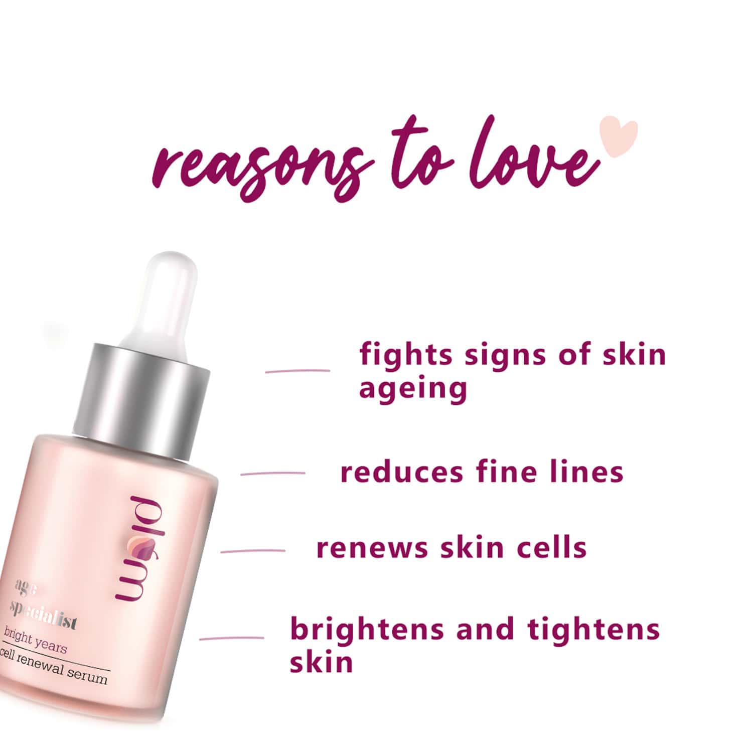 Buy PLUM BRIGHT YEARS CELL RENEWAL SERUM- 30 ML Online & Get Upto 60% ...