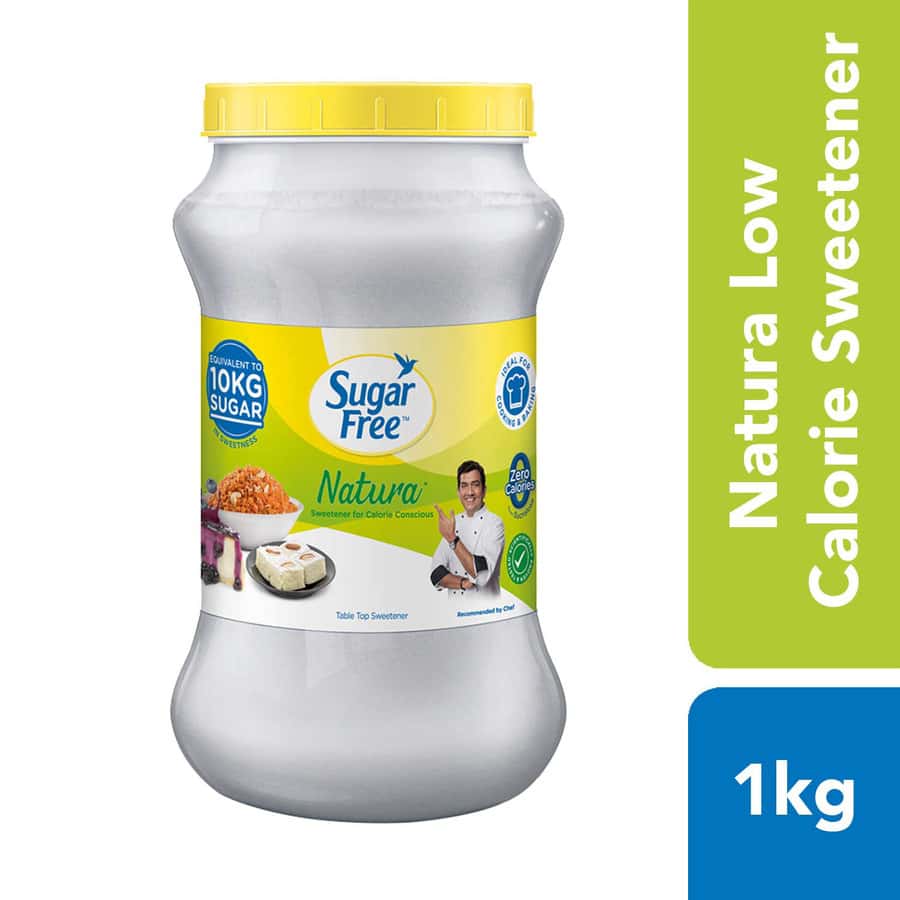 Buy SUGAR FREE NATURA SUGAR SUBSTITUTE POWDER LOW CALORIE JAR OF 1 KG ...