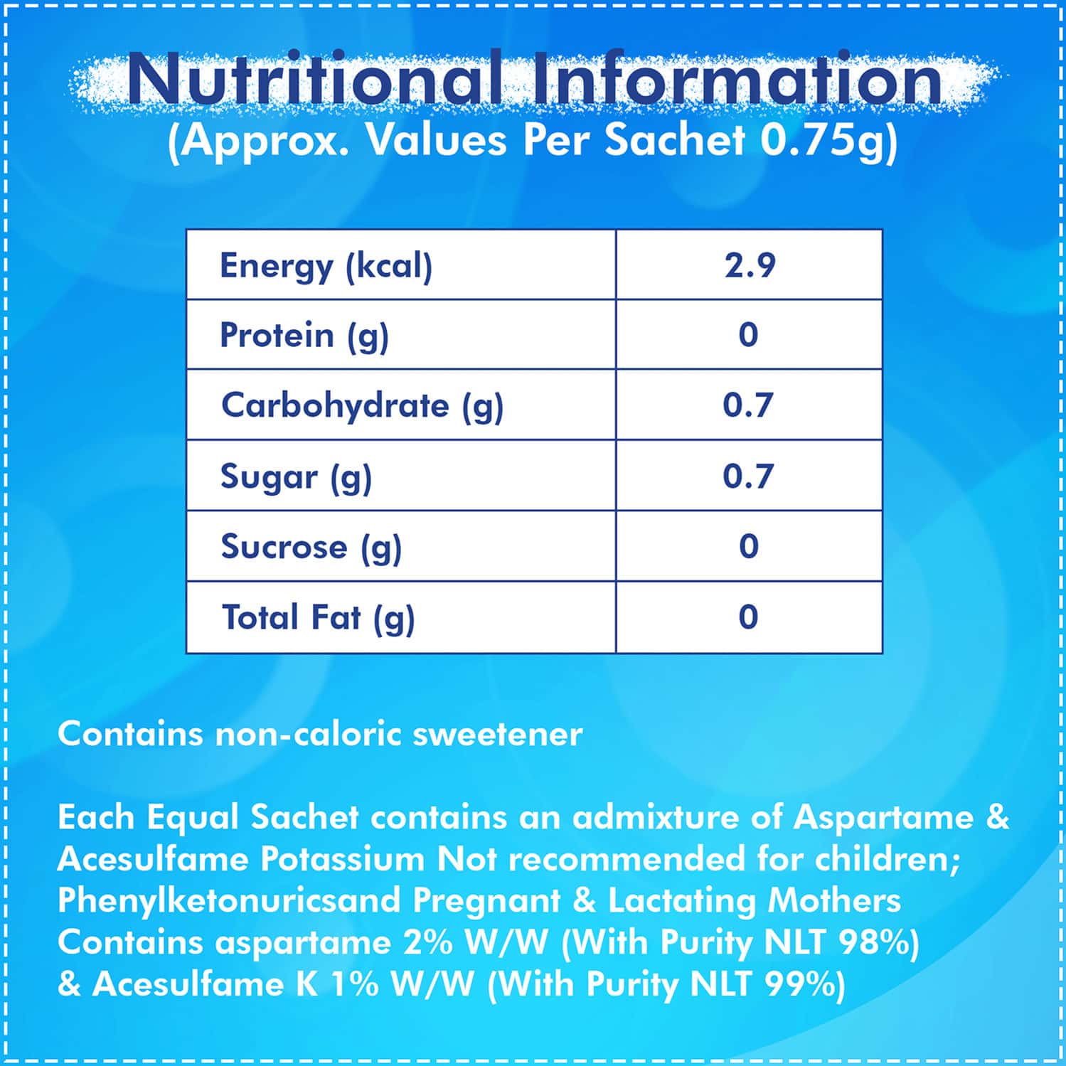 Buy EQUAL ORIGINAL LOW CALORIE SWEETENER, SUGAR FREE, LOW CALORIES ...